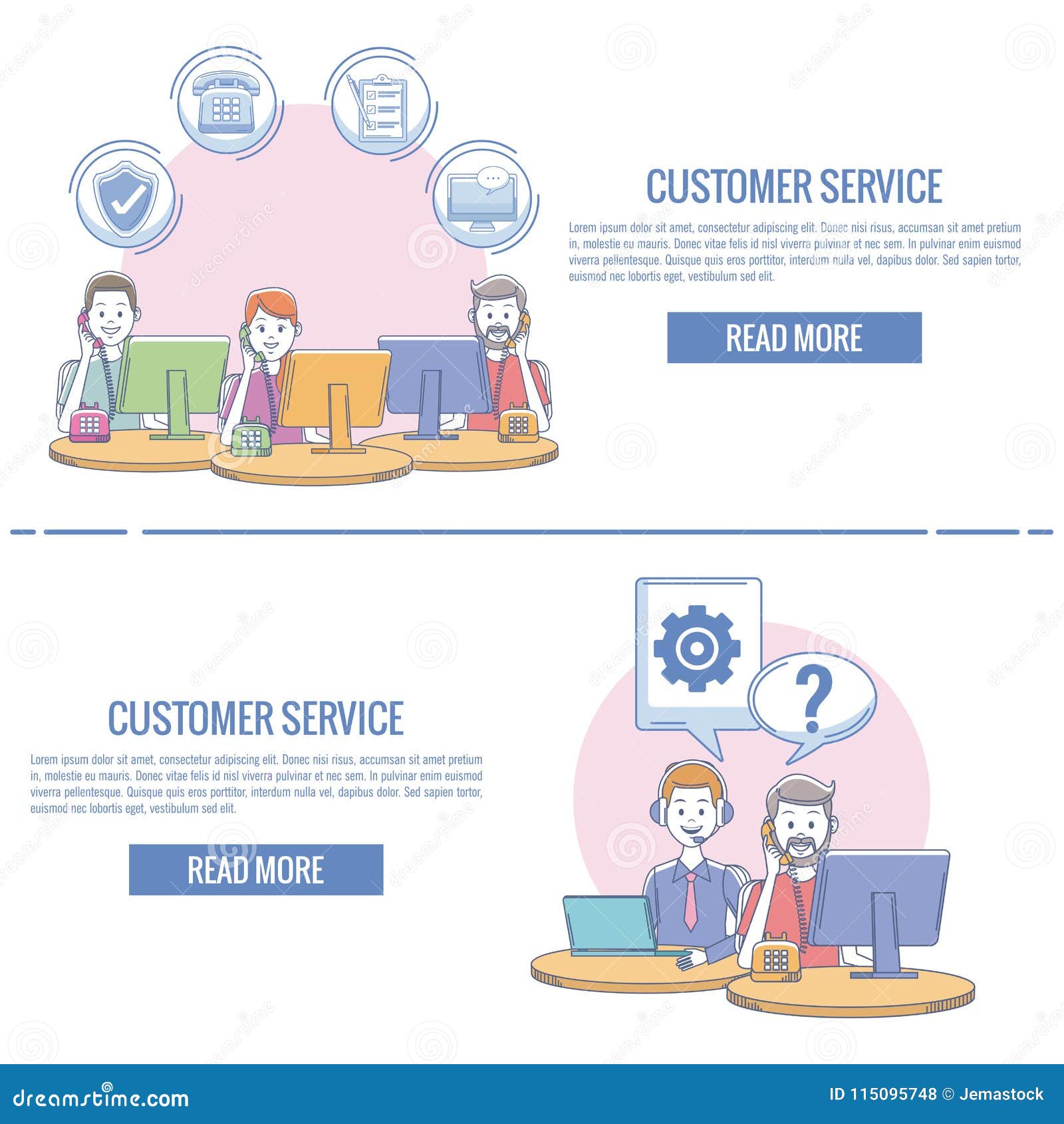 Customer Service Infographic Stock Vector - Illustration of ...