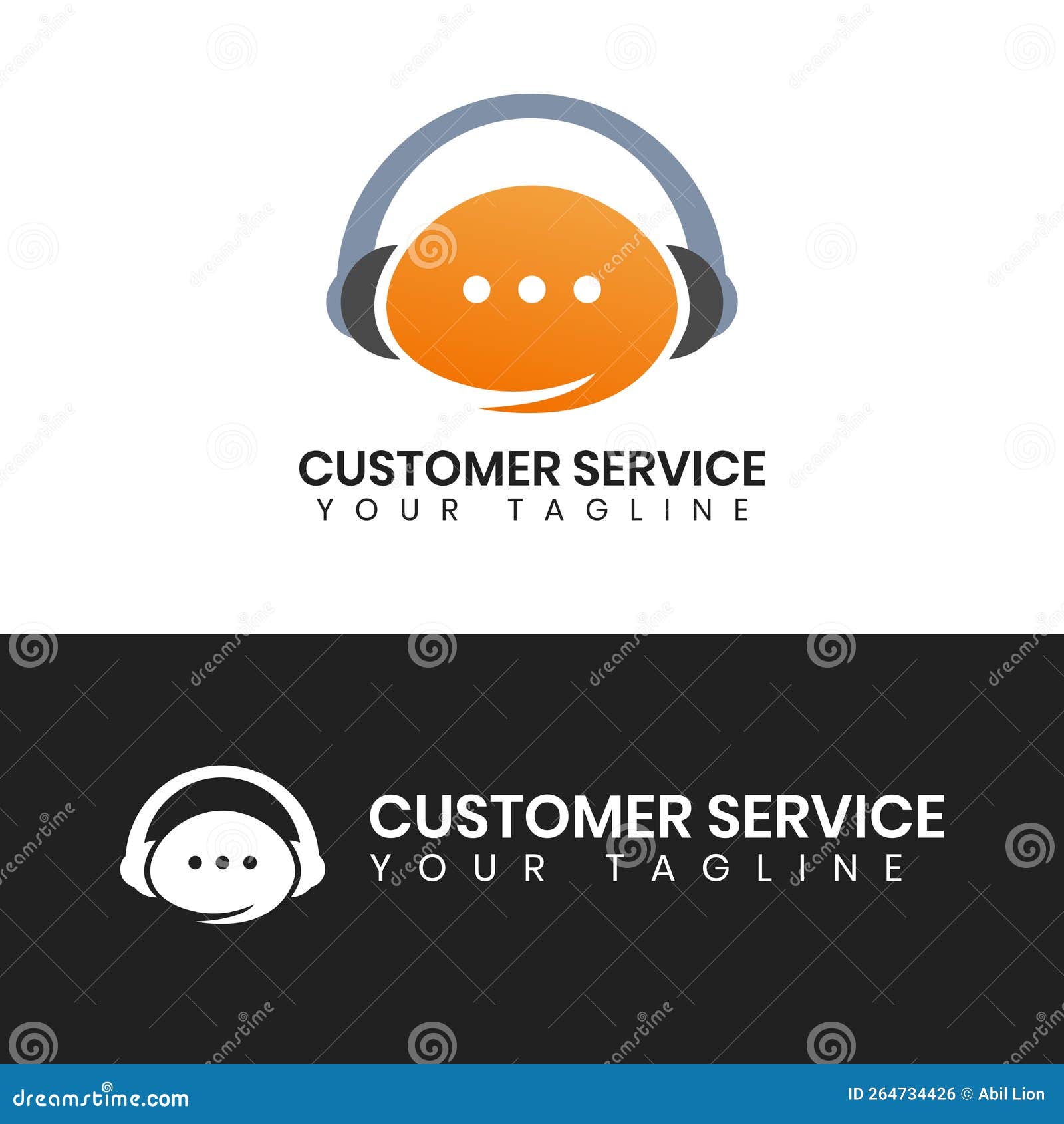 Customer Service Logo Vector Illustration . Stock Vector - Illustration ...