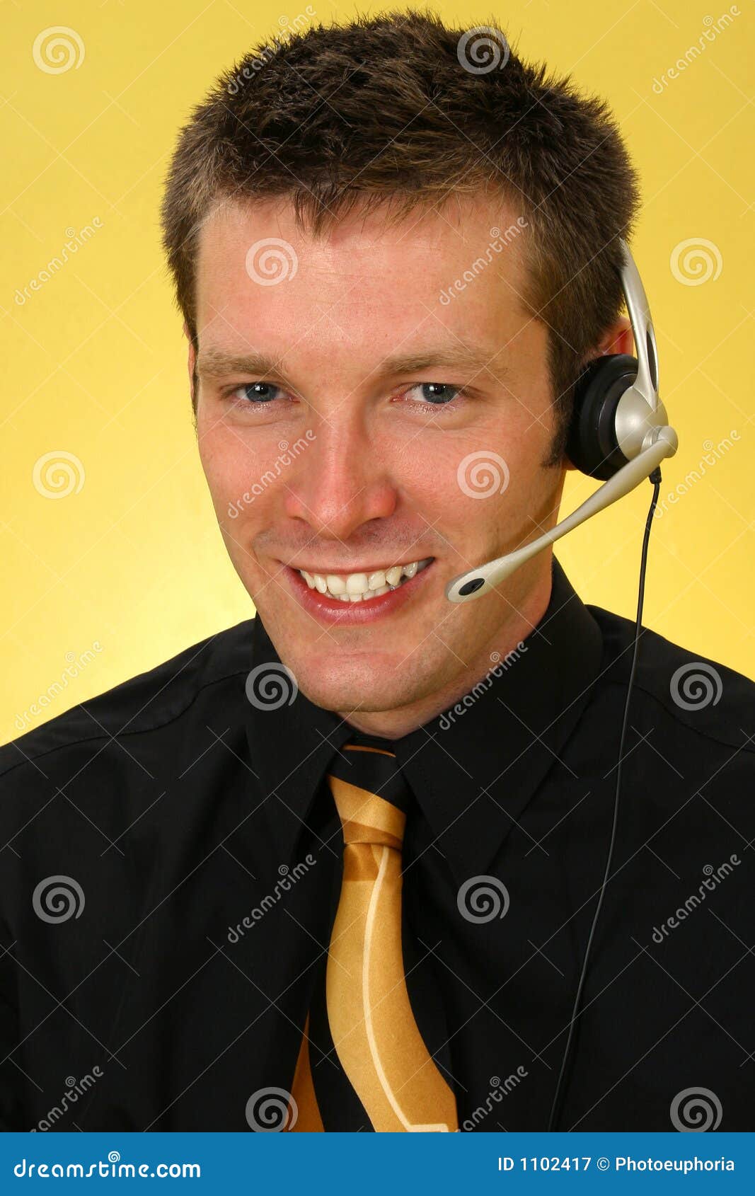 Customer Service Man stock image. Image of expression - 1102417