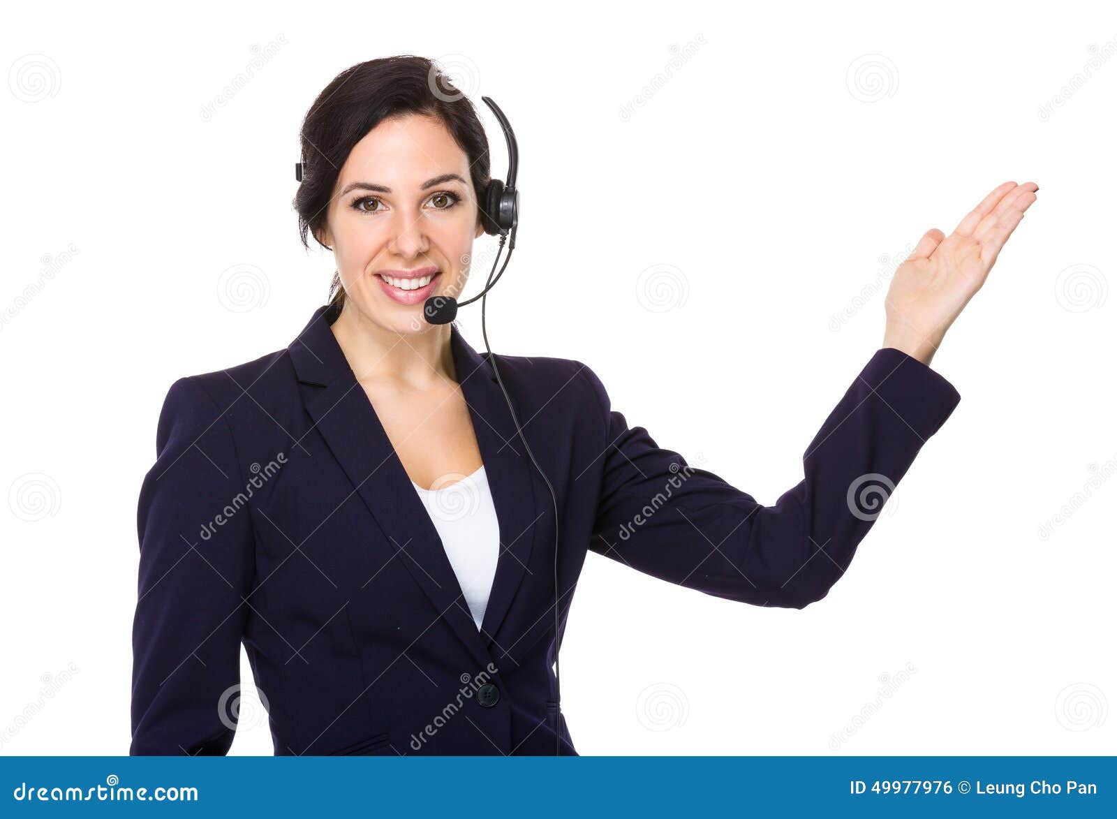 Customer Service Officer Open Hand Palm Photos - Free & Royalty-Free ...