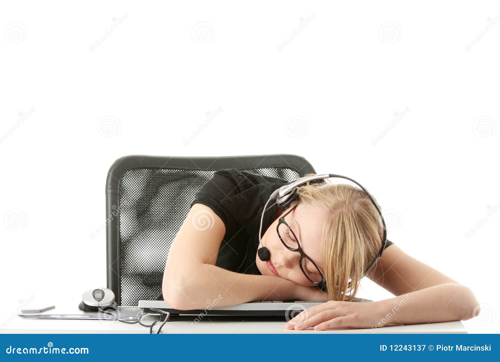 Lazy Receptionist Stock Image | CartoonDealer.com #13240873