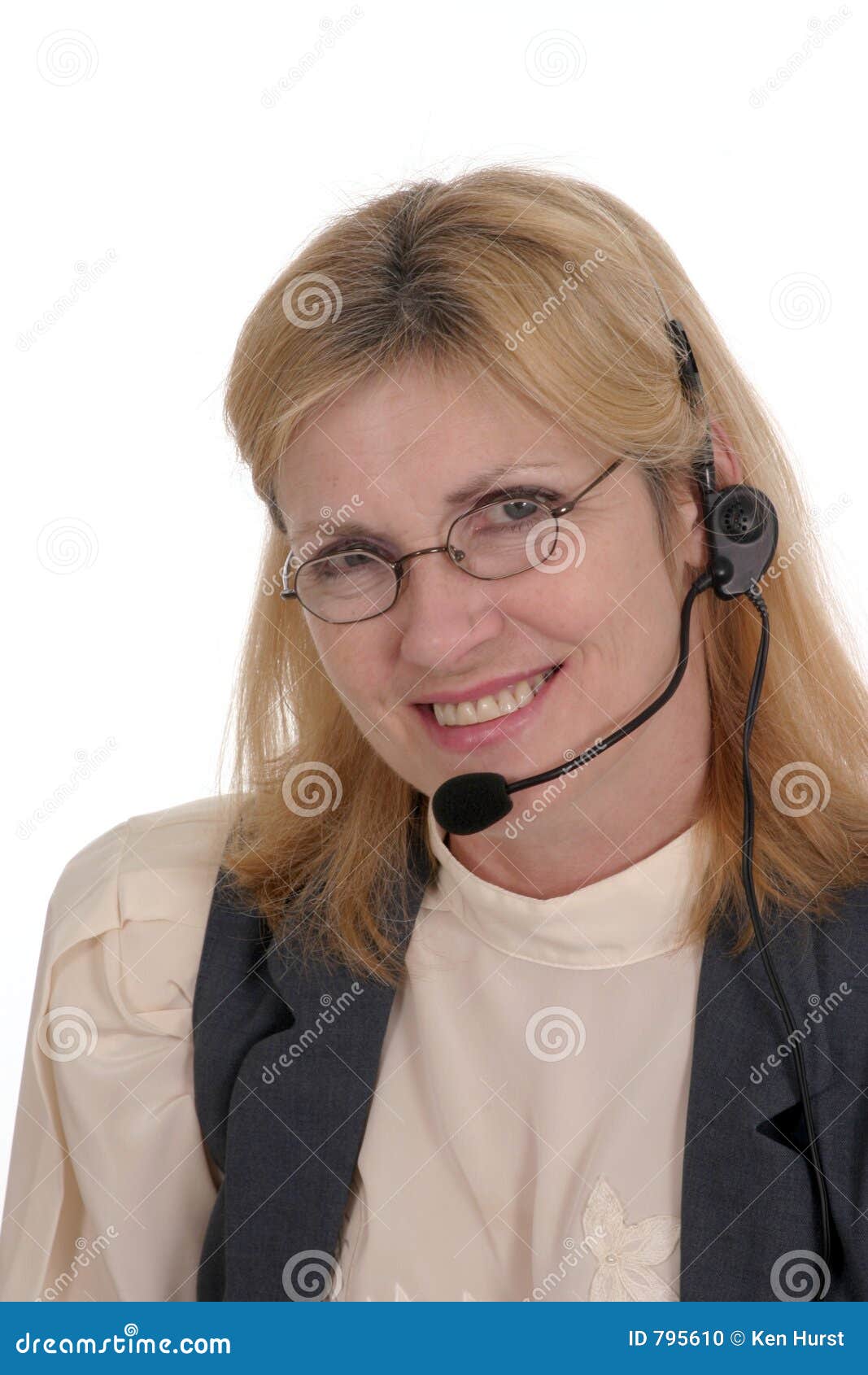 Customer Service Operator 7118 Stock Photo - Image of monitor ...