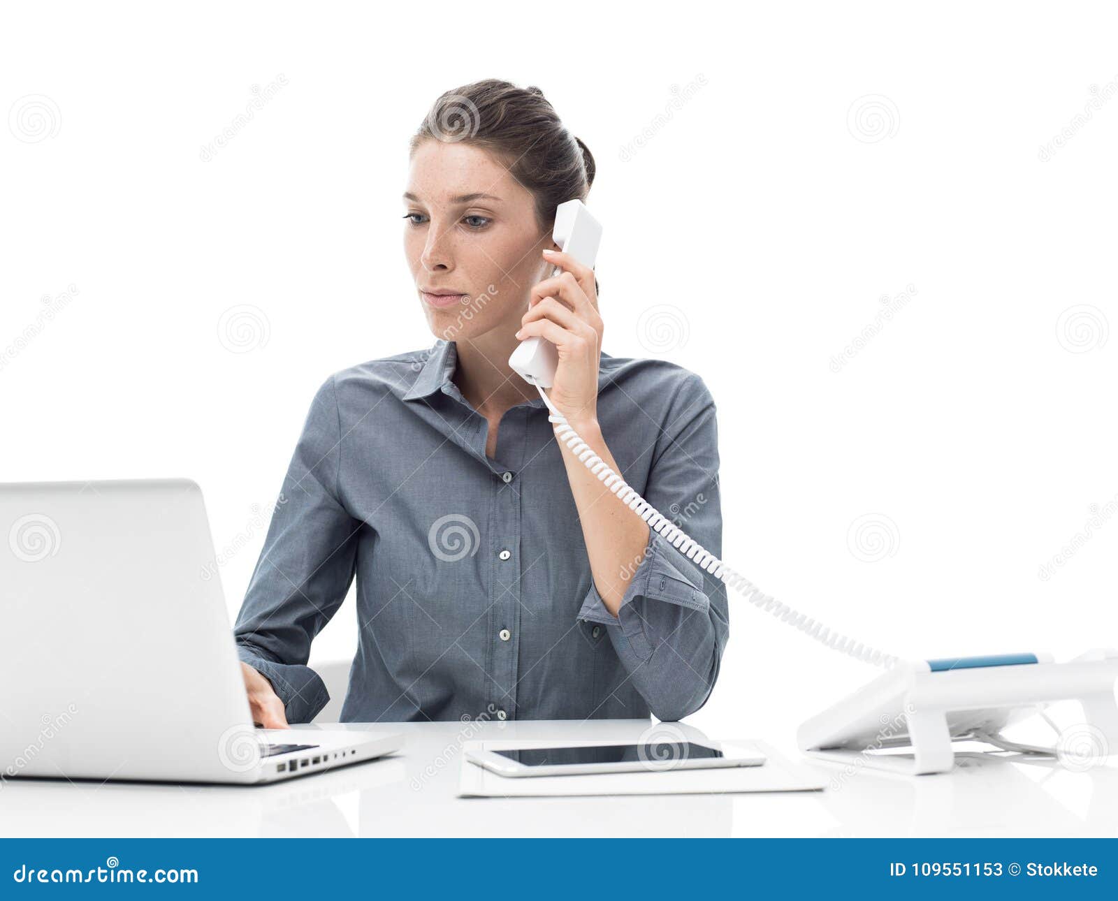 Customer service operator stock image. Image of customer - 109551153