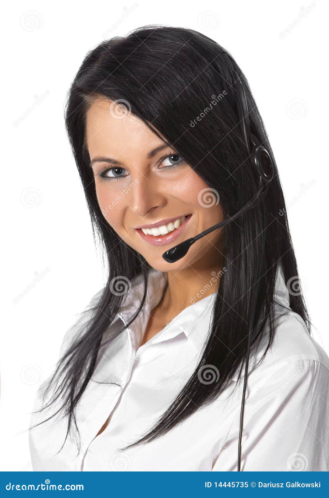 Customer Service Operator-Isolated Stock Image - Image of corporate ...