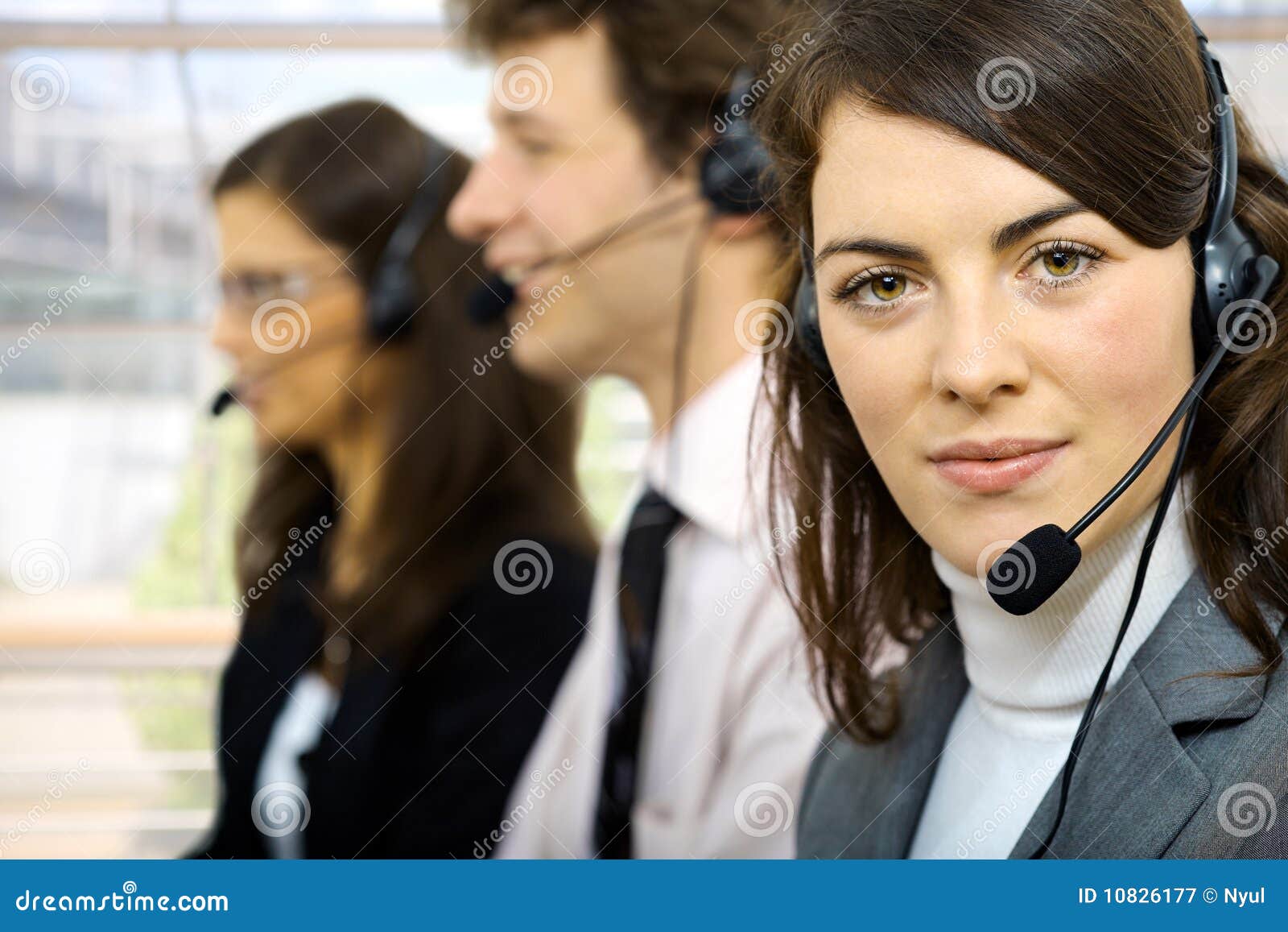 Customer service operators stock image. Image of adult - 10826177