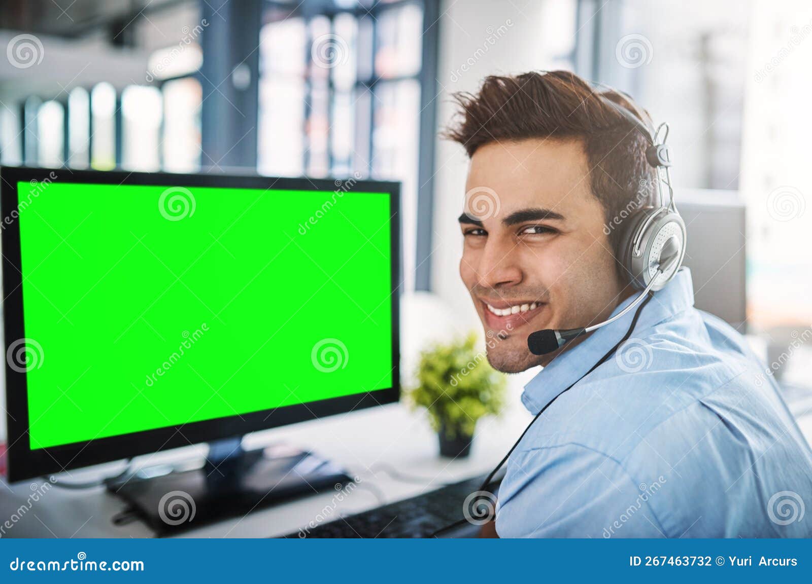 Customer Service is Our Priority. Cropped Portrait of a Handsome Young ...