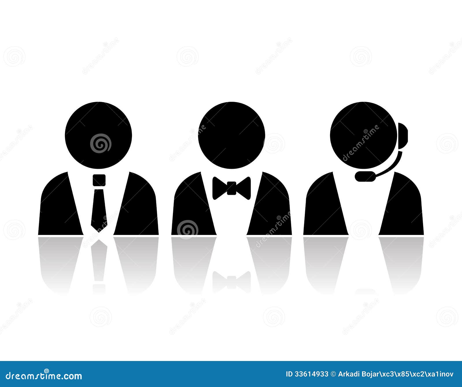Customer service persons stock vector. Illustration of operator - 33614933
