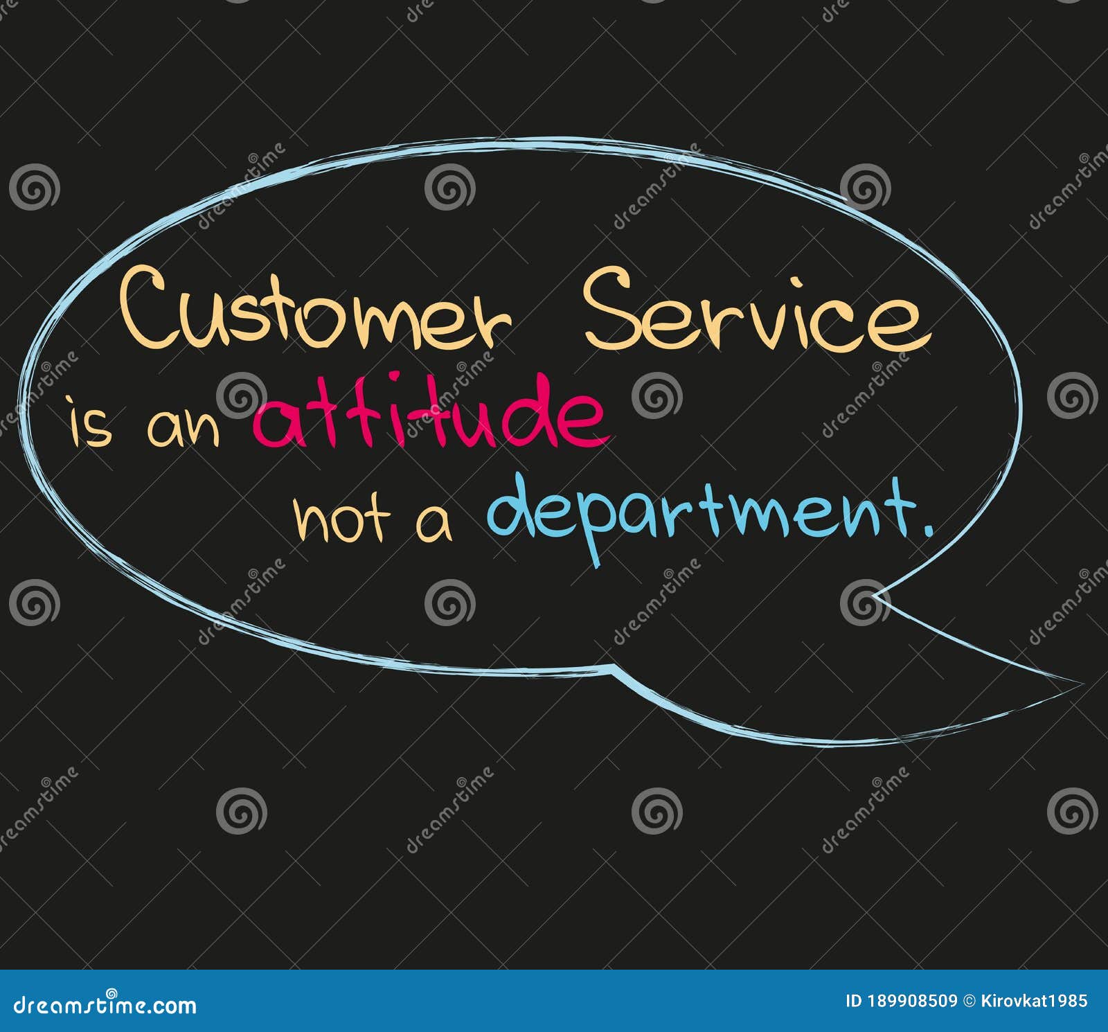 Customer Service Quote in Sketch Words Vector Stock Vector ...