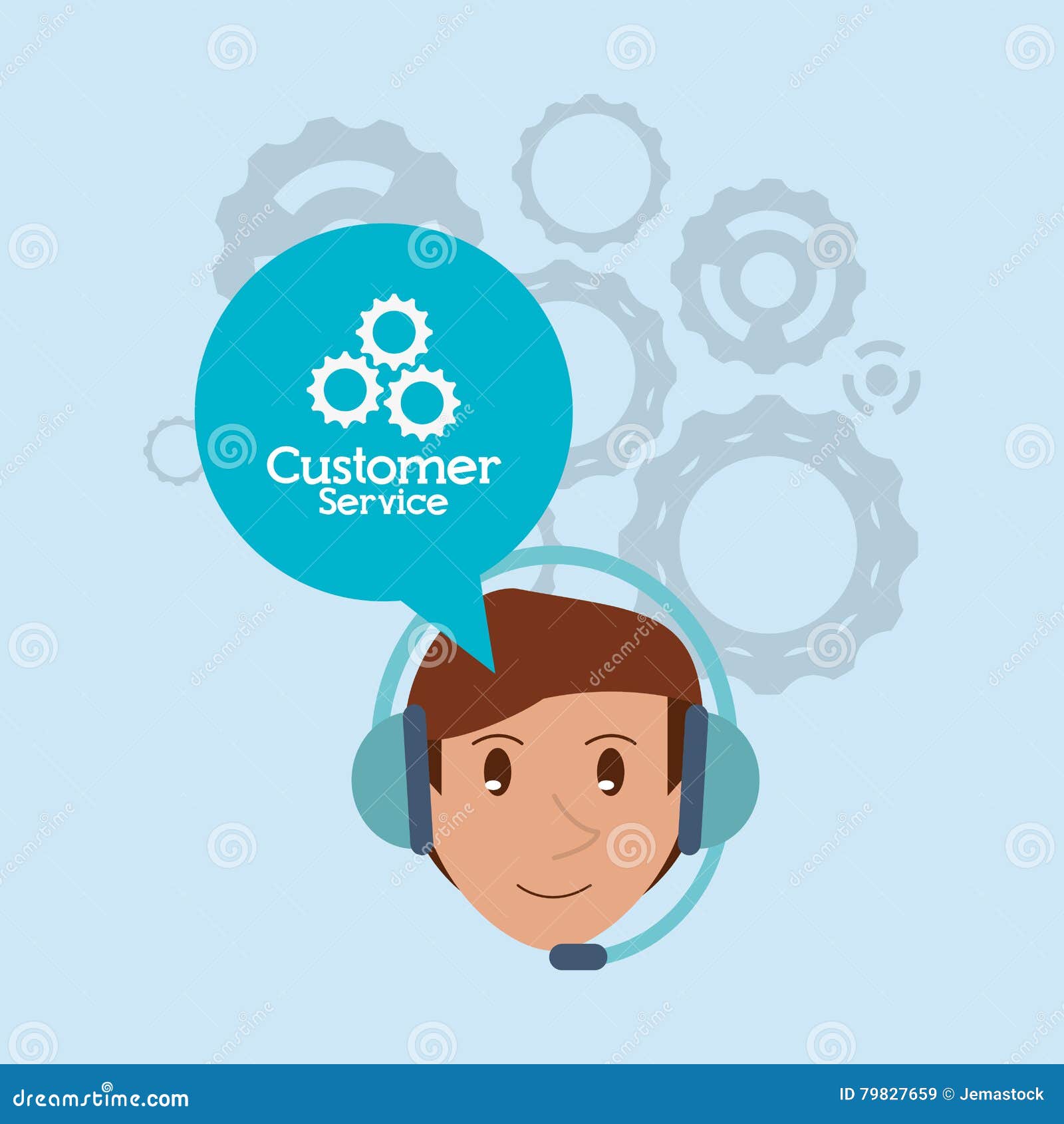 Customer Service Related Icons Image Stock Illustration - Illustration ...