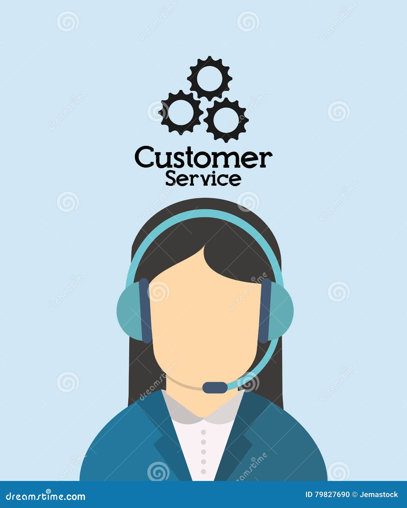 Customer Service Related Icons Image Stock Illustration - Illustration ...