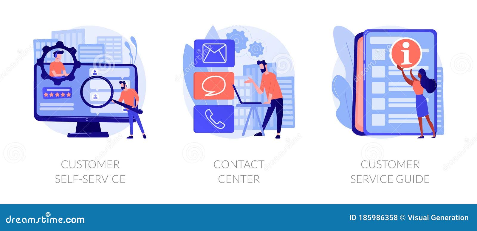 Customer Service and Relations Vector Concept Metaphors Stock Vector ...