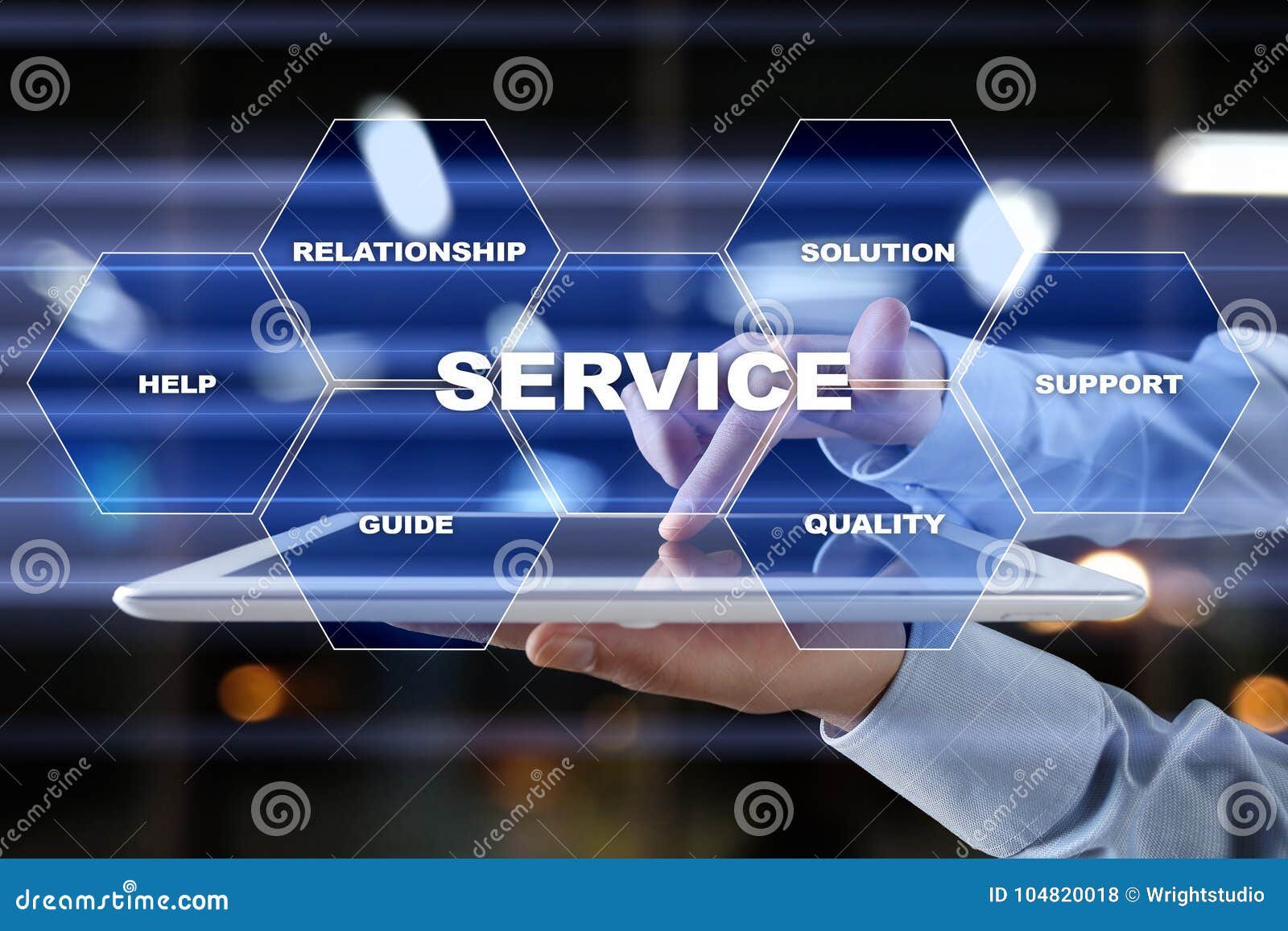 Customer Service and Relationship Concept. Business Concept Stock Photo ...