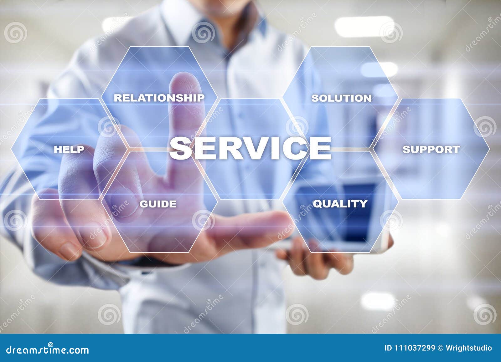 Customer Service and Relationship Concept. Business Concept. Stock ...