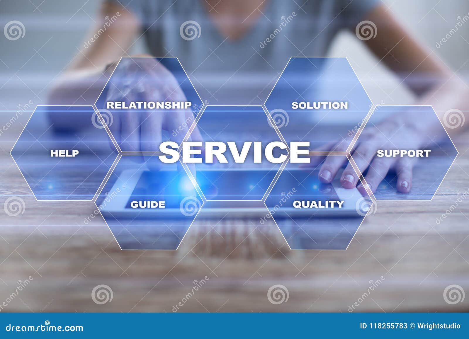 Customer Service and Relationship Concept. Business Concept. Stock ...