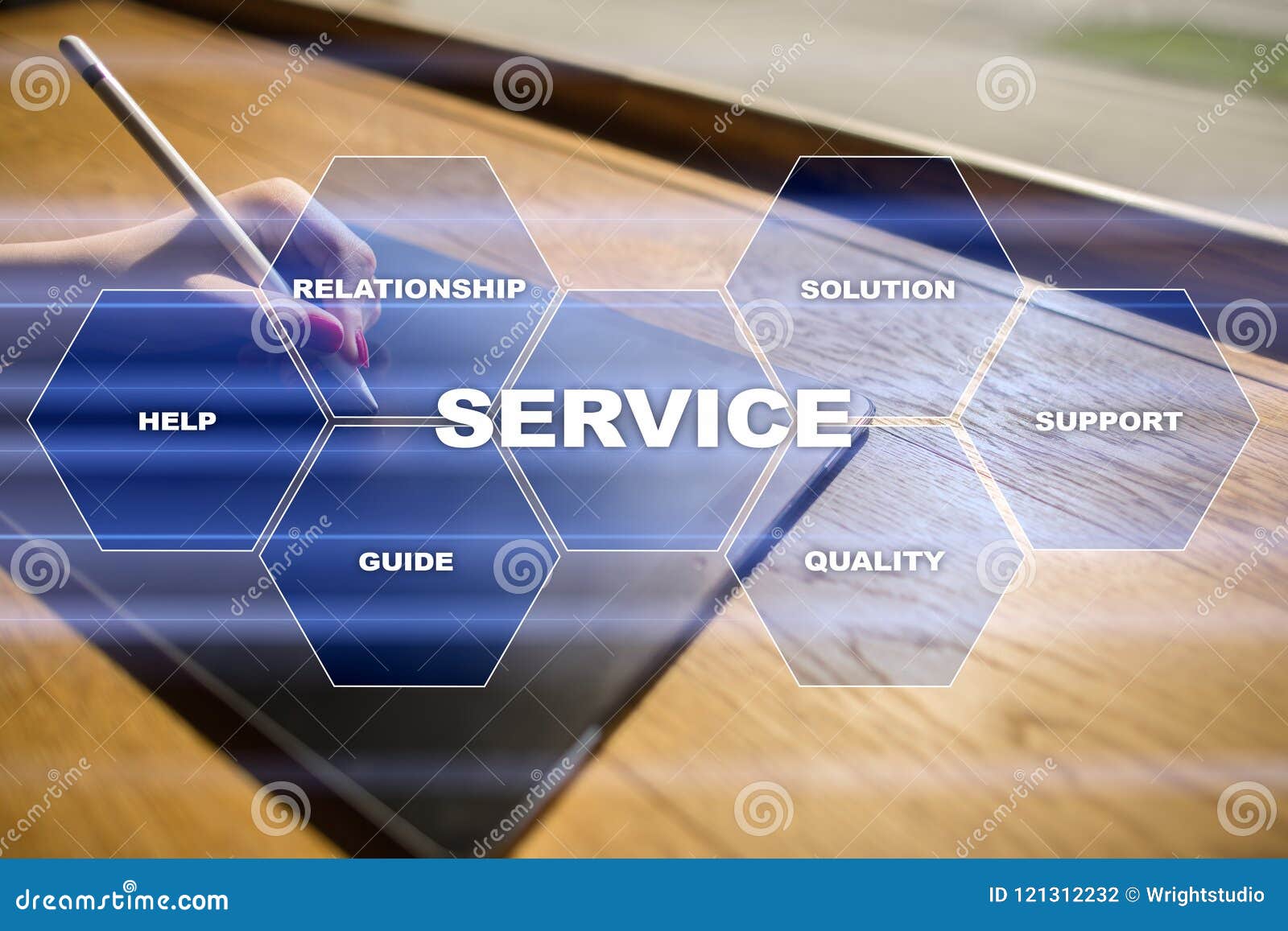Customer Service and Relationship Concept. Business Concept. Stock ...