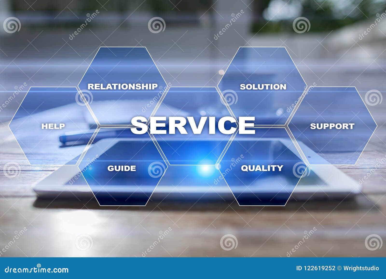 Customer Service and Relationship Concept. Business Concept. Stock ...