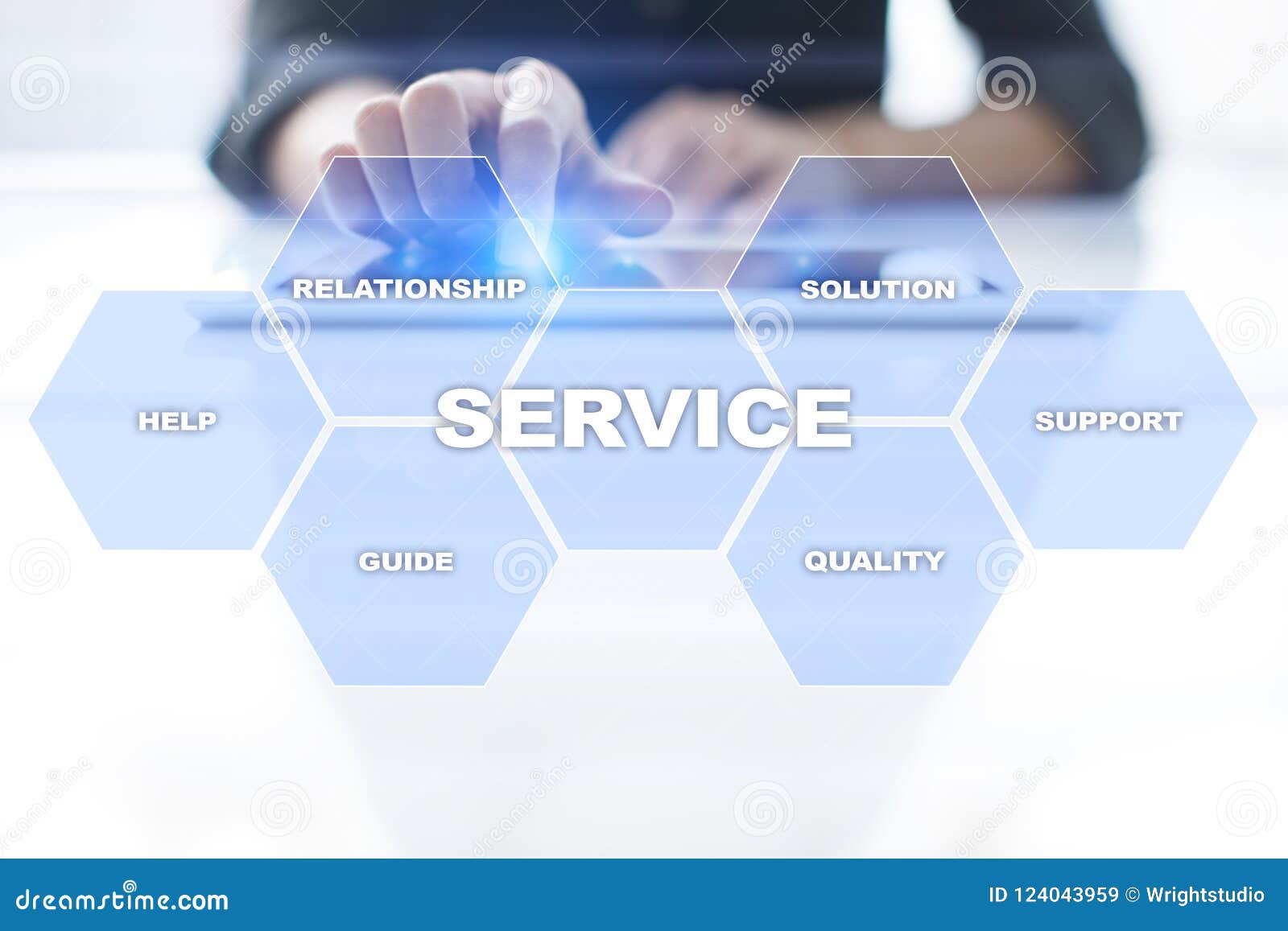 Customer Service and Relationship Concept. Business Concept. Stock ...