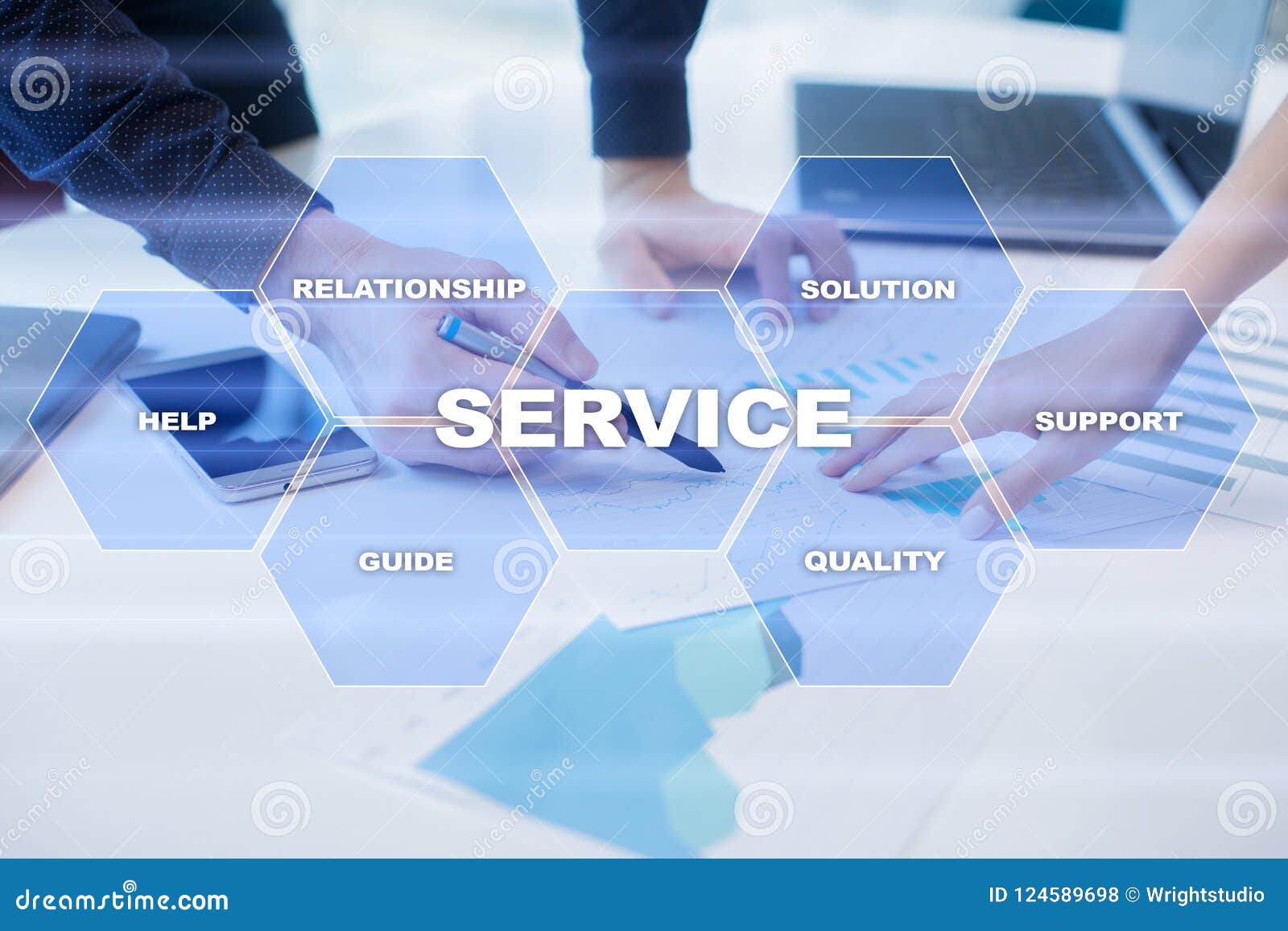 Customer Service and Relationship Concept. Business Concept. Stock ...