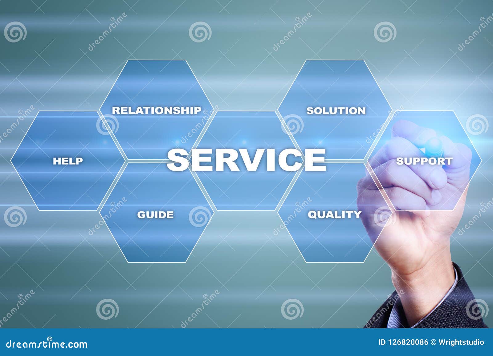Customer Service and Relationship Concept. Business Concept. Stock ...