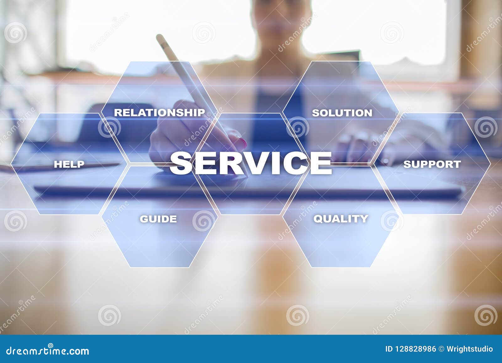 Customer Service and Relationship Concept. Business Concept. Stock ...