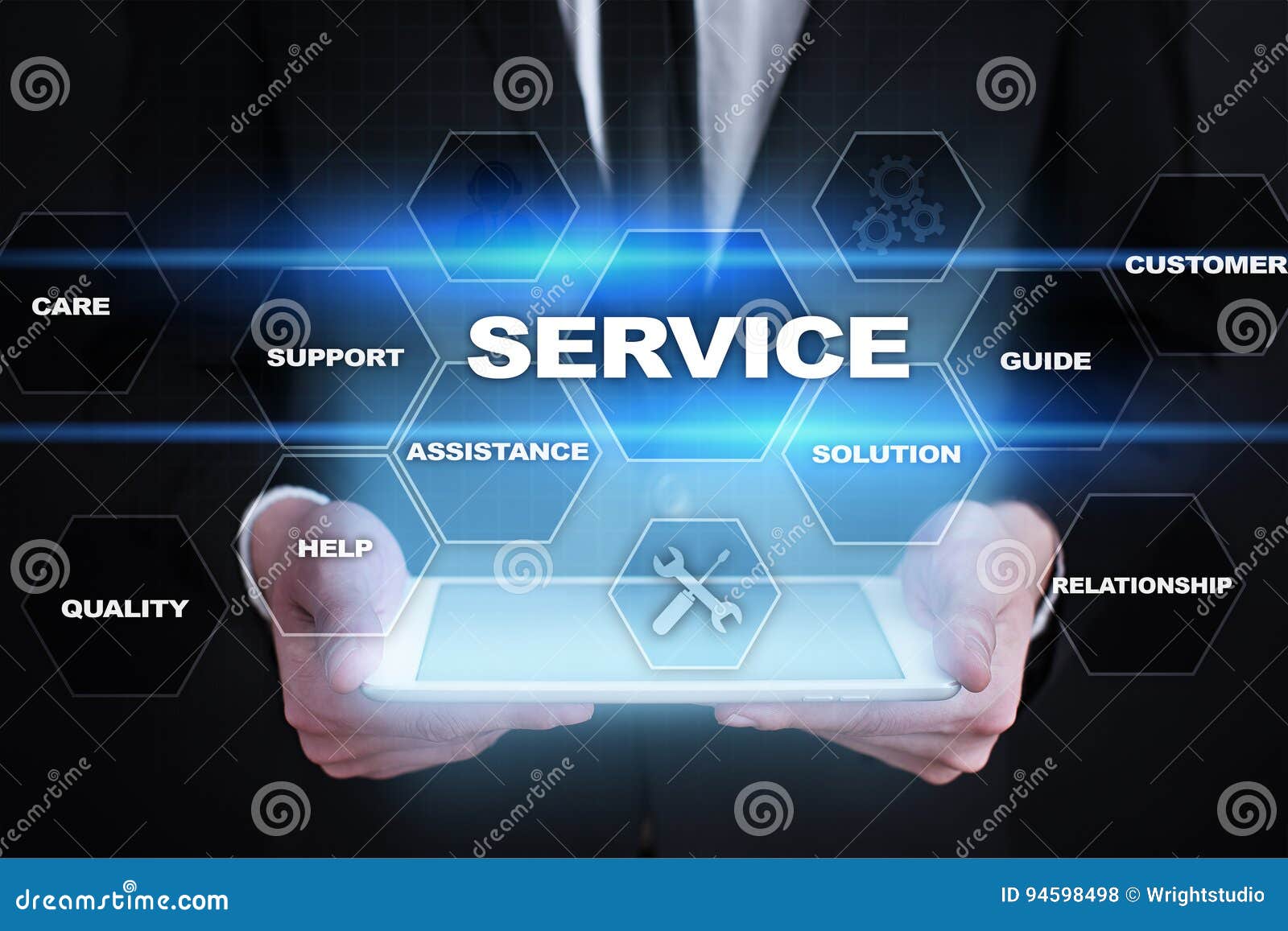 Customer Service and Relationship Concept. Business Concept. Stock ...