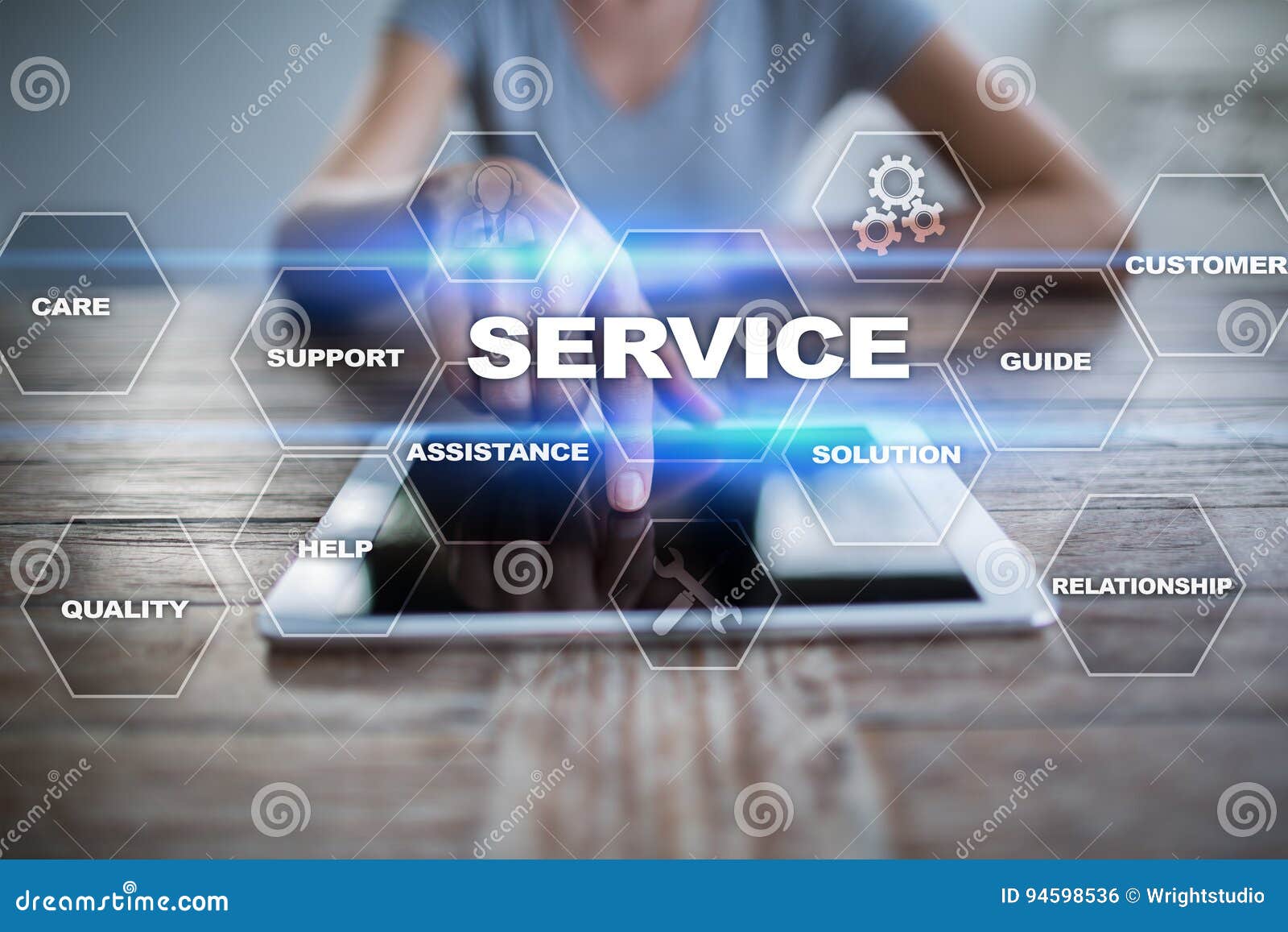 Customer Service and Relationship Concept. Business Concept. Stock ...