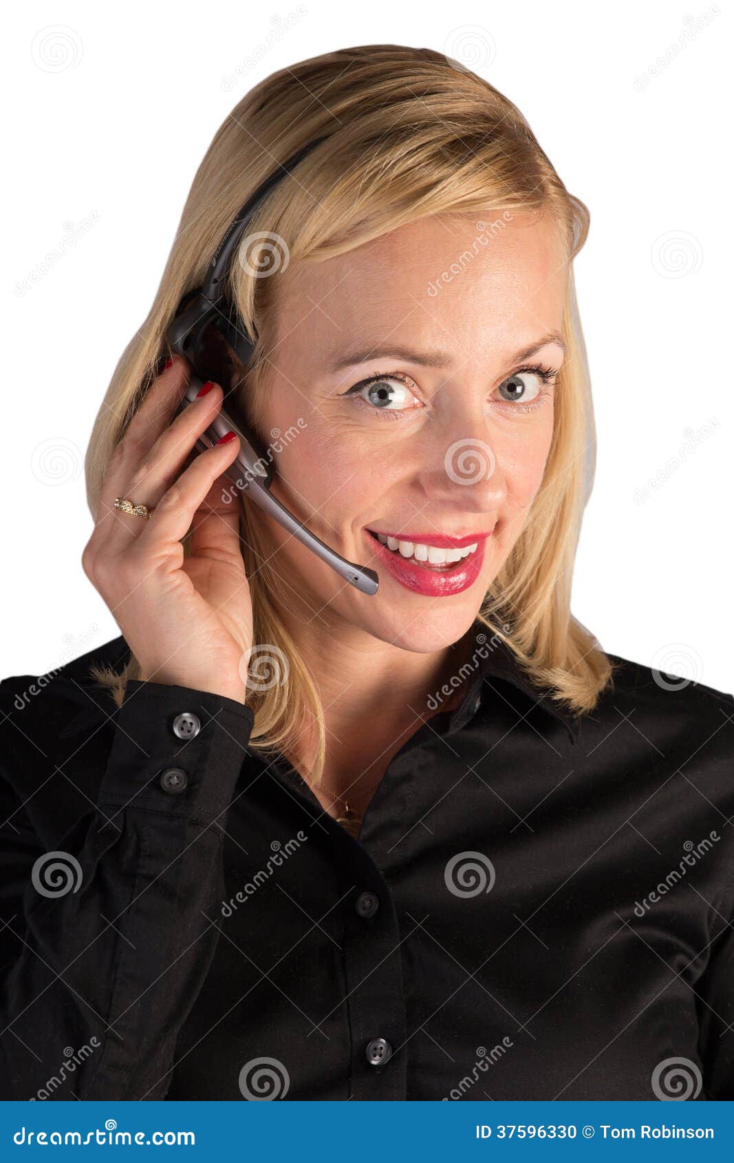 Customer Service Rep Helping on the Phone Stock Photo - Image of head ...