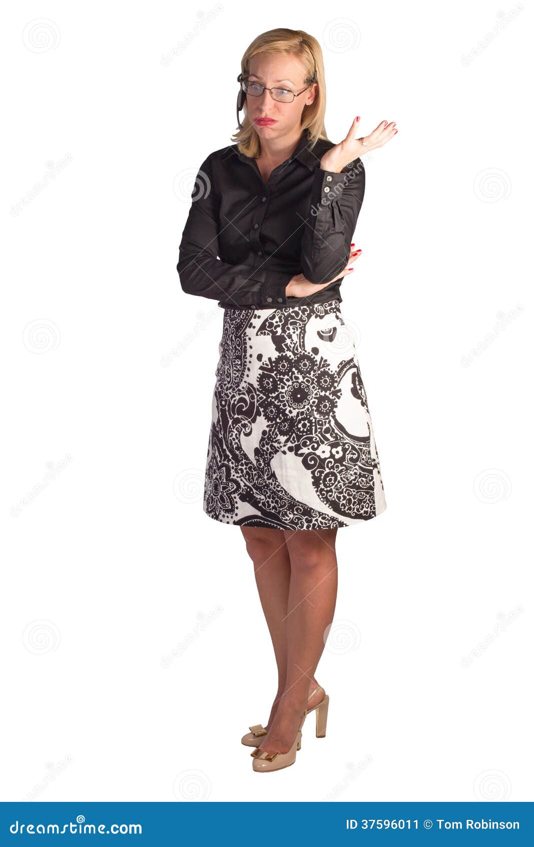 Customer Service Rep Upset on Phone Stock Image - Image of friendly ...