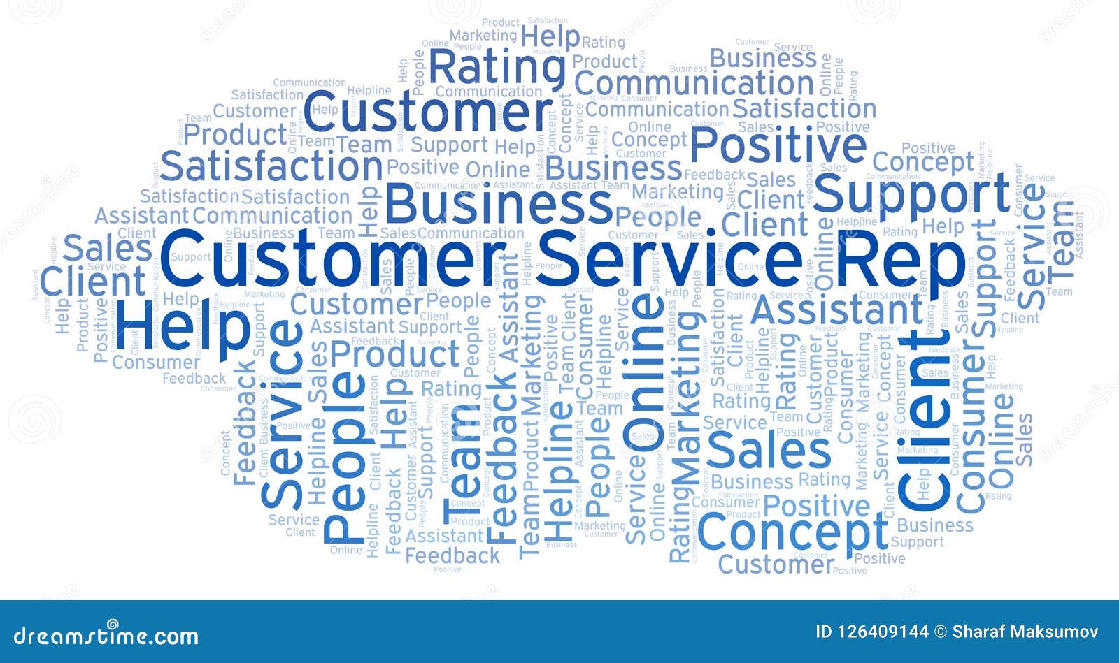 Customer Service Rep Word Cloud. Stock Illustration - Illustration of ...