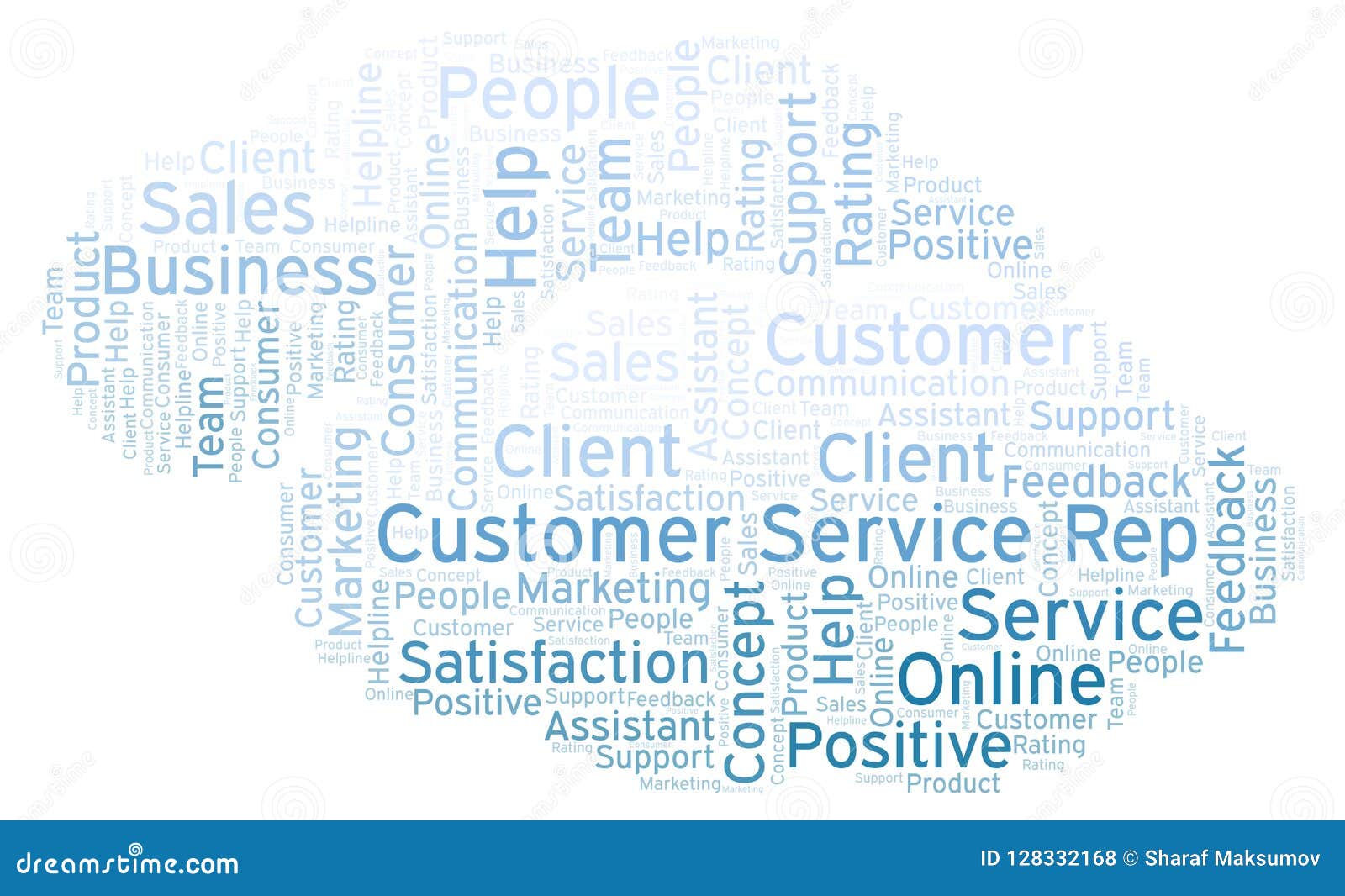 Customer Service Rep Word Cloud. Stock Illustration - Illustration of ...