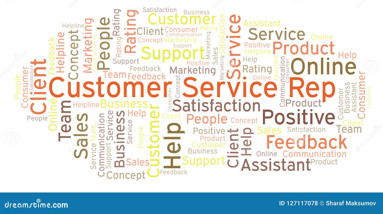 Customer Service Rep Word Cloud. Stock Illustration - Illustration of ...