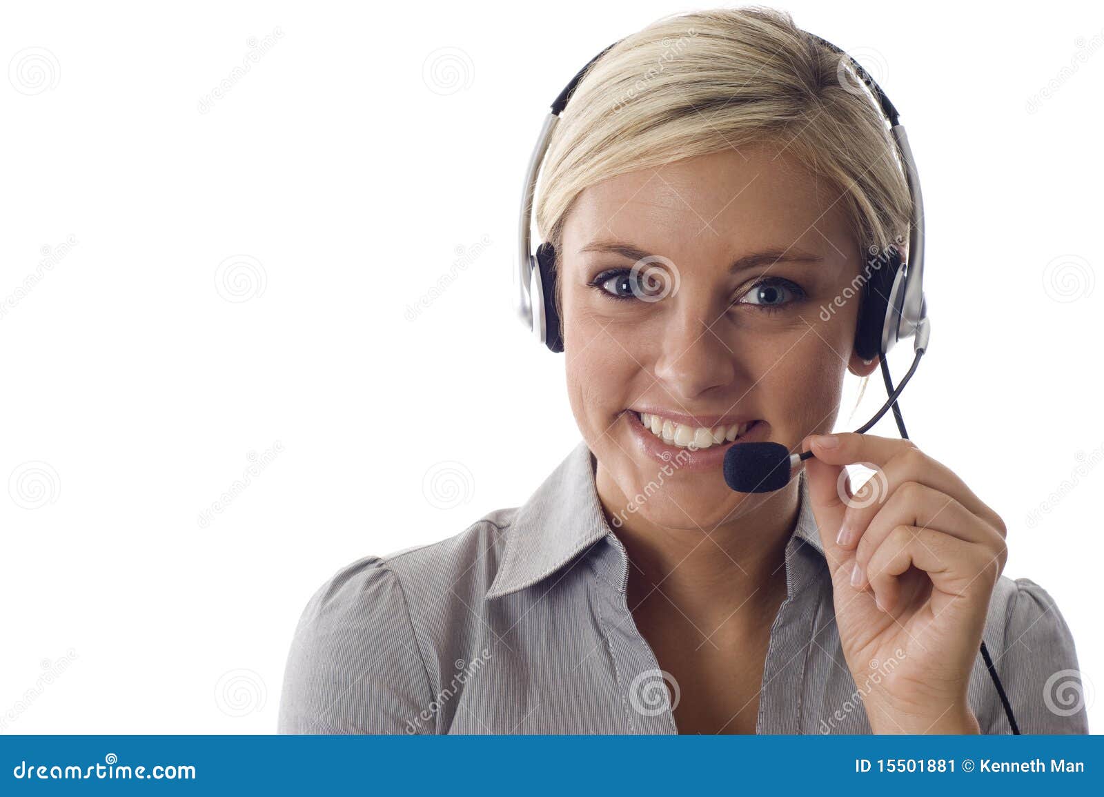Customer Service Representative Stock Image - Image of pretty, cute ...
