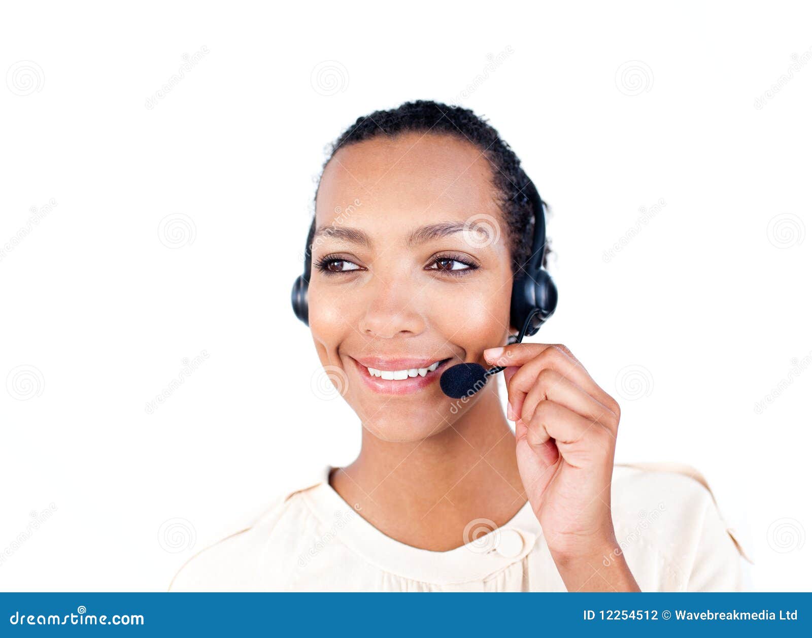 Customer Service Representative with Headset on Stock Photo - Image of ...