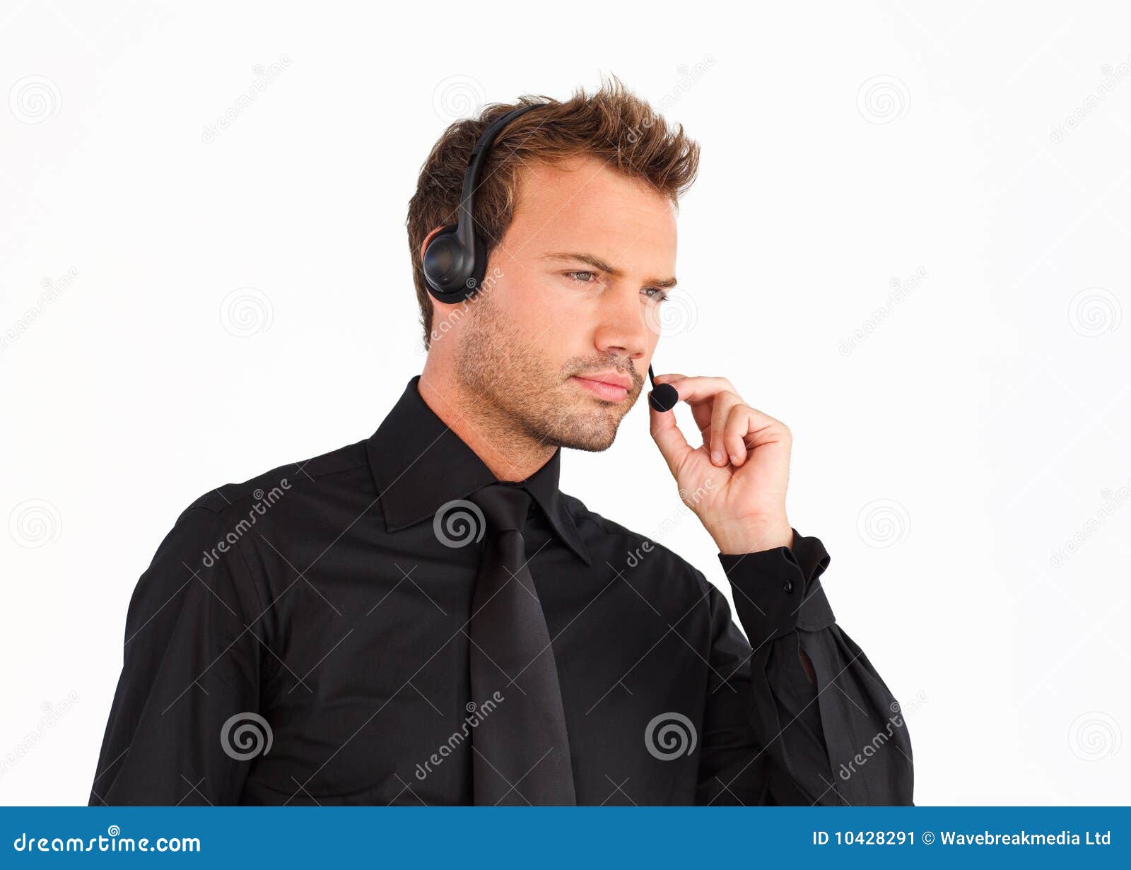 Customer Service Representative Man Stock Image - Image of corporate ...