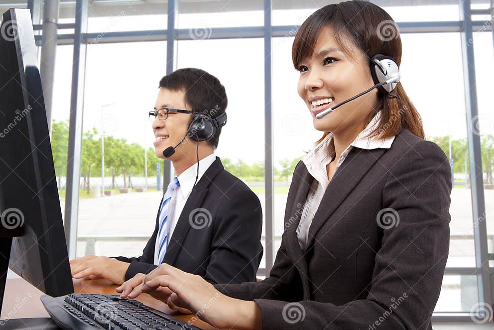 Customer Service Representative in Modern Office Stock Photo - Image of ...