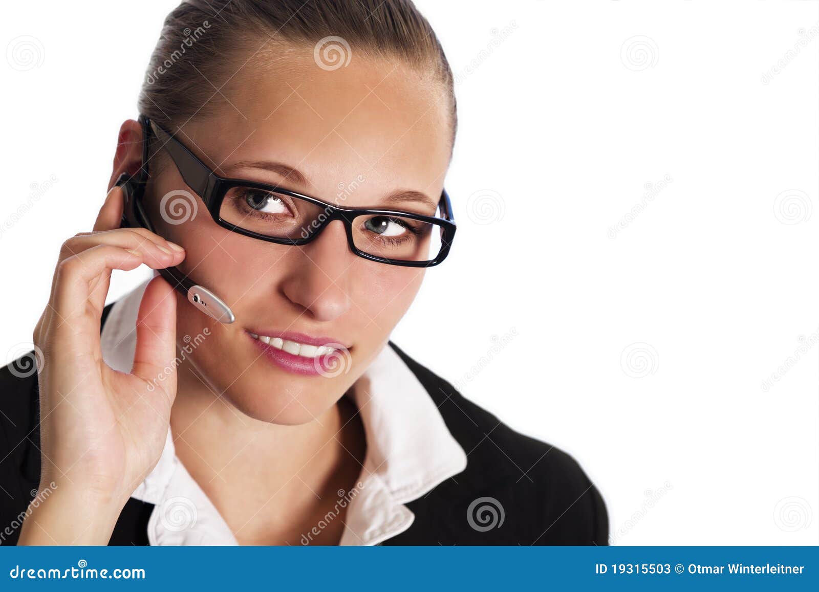 Customer Service Representative on Phone. Stock Image - Image of ...