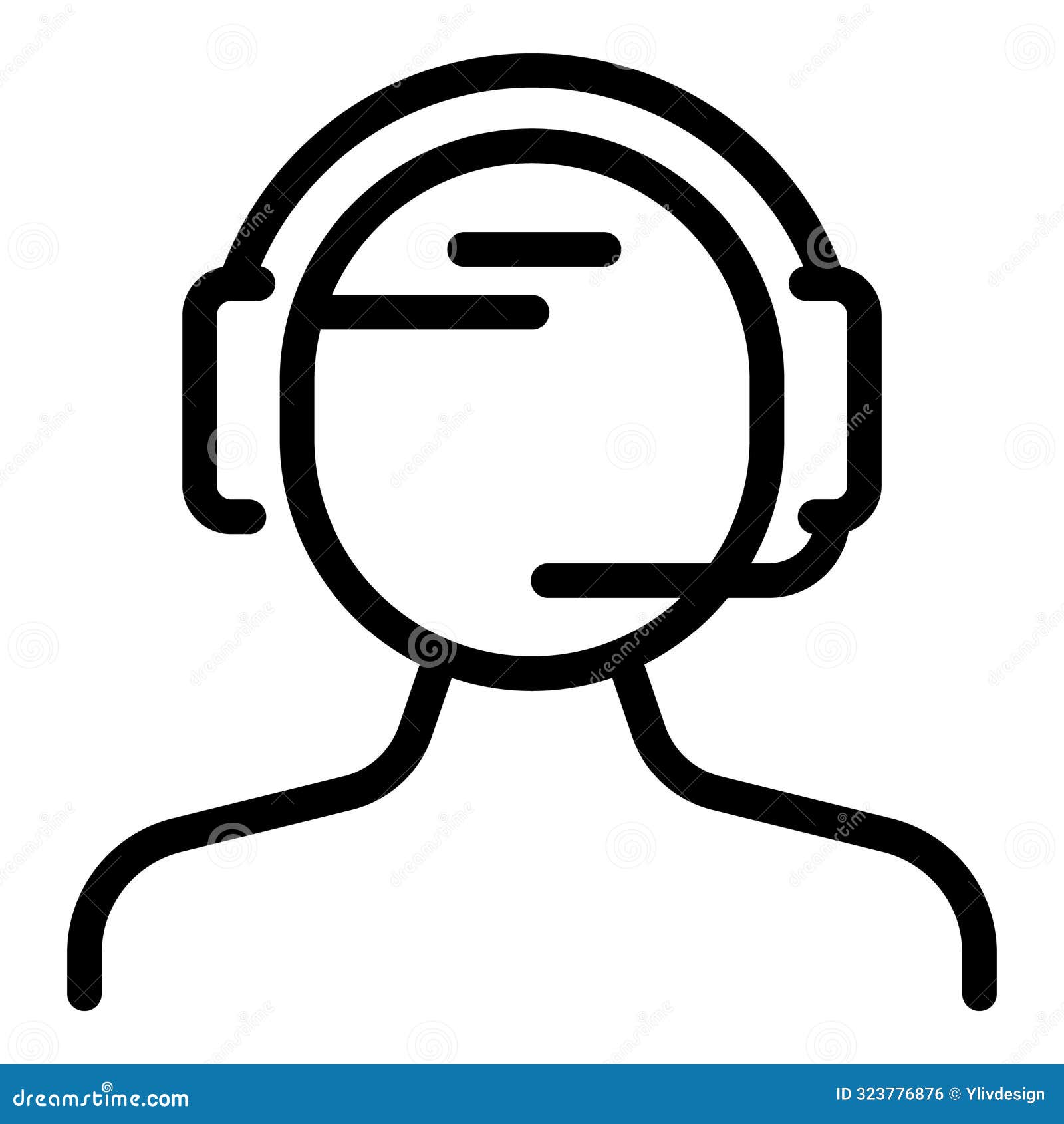 Customer Service Representative is Speaking into a Headset Stock ...