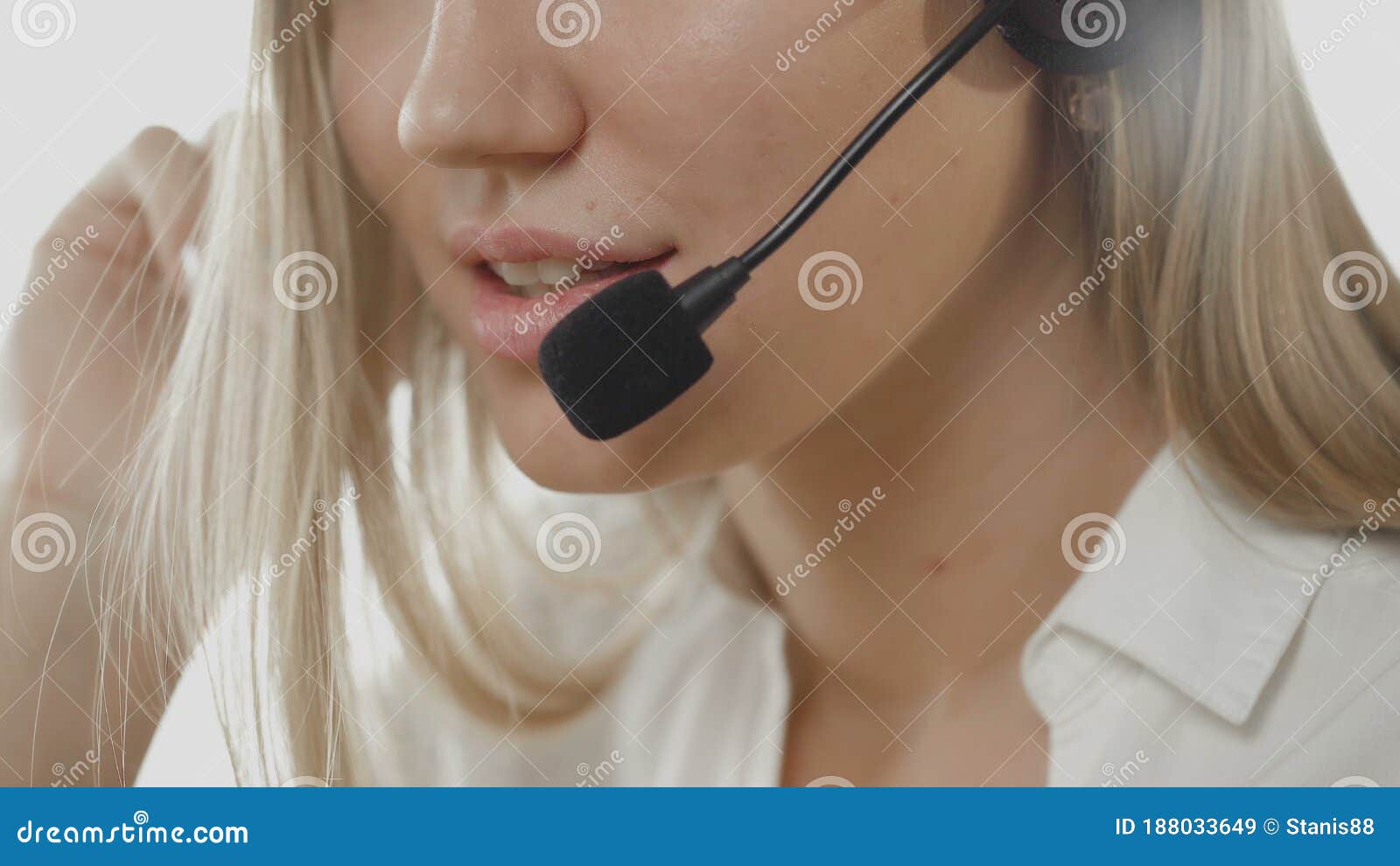 Customer Service Representative Talking with Client Stock Image - Image ...