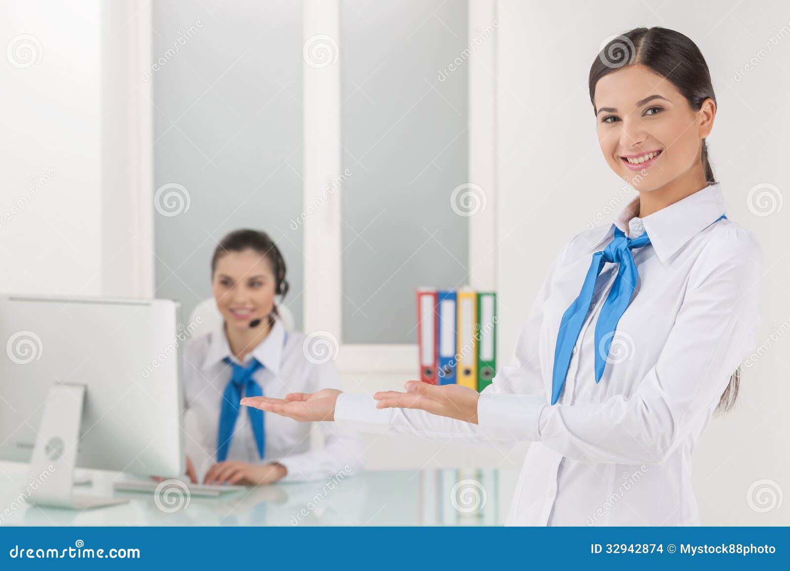 Customer Service Representative at Work. Stock Photo - Image of ...