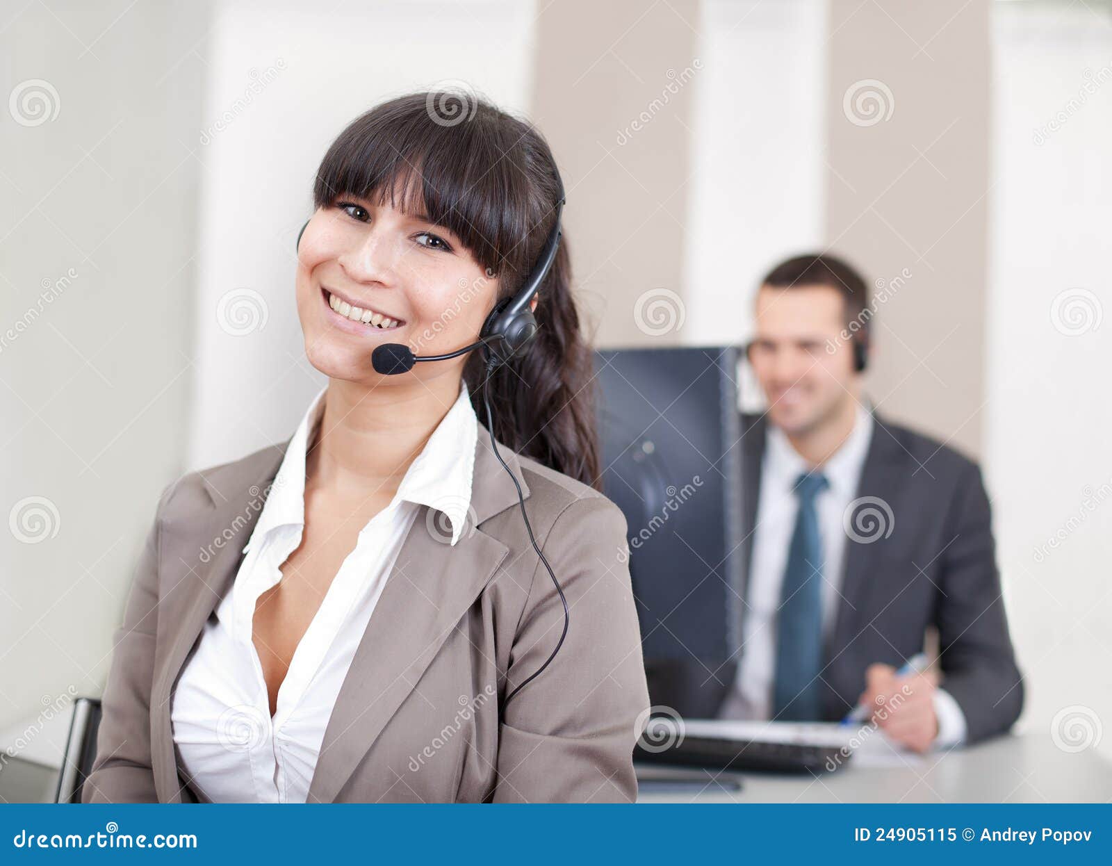 Customer Service Representatives Stock Image - Image of professional ...
