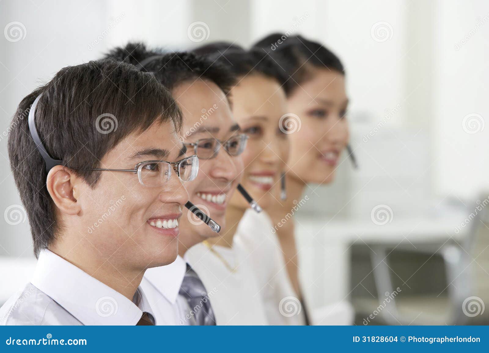 Customer Service Representatives in Office Stock Photo - Image of ...