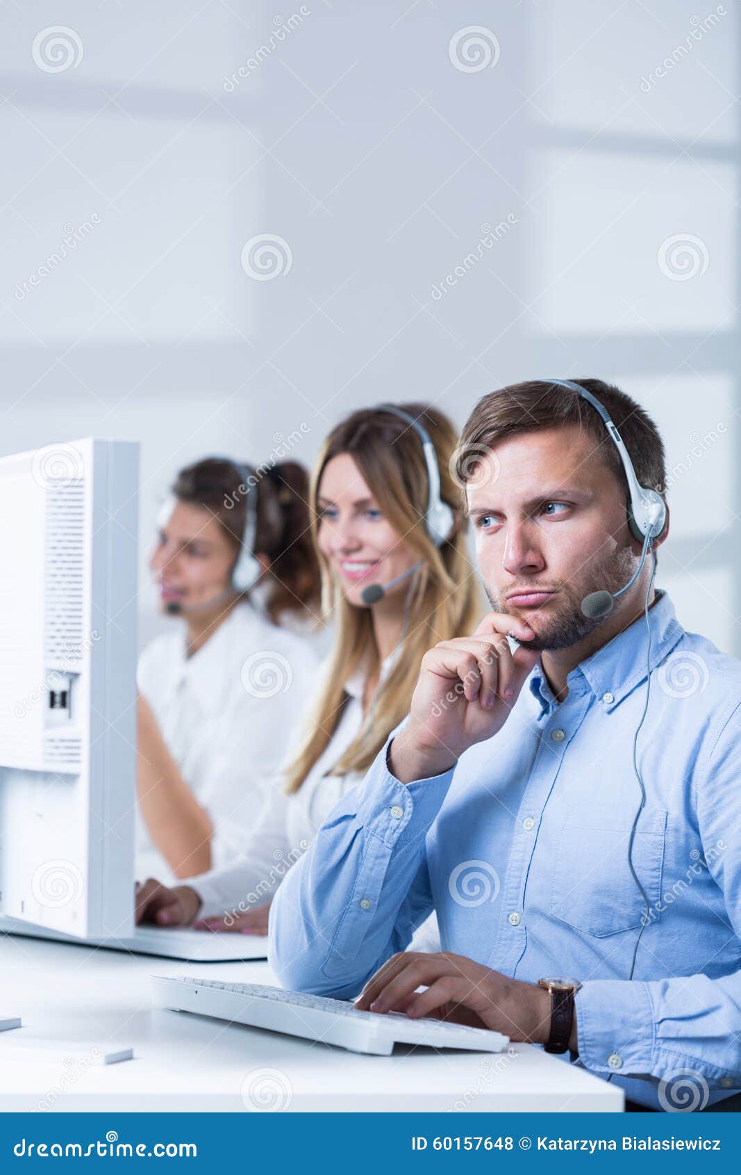 Customer Service Representatives Stock Photo - Image of businesspeople ...