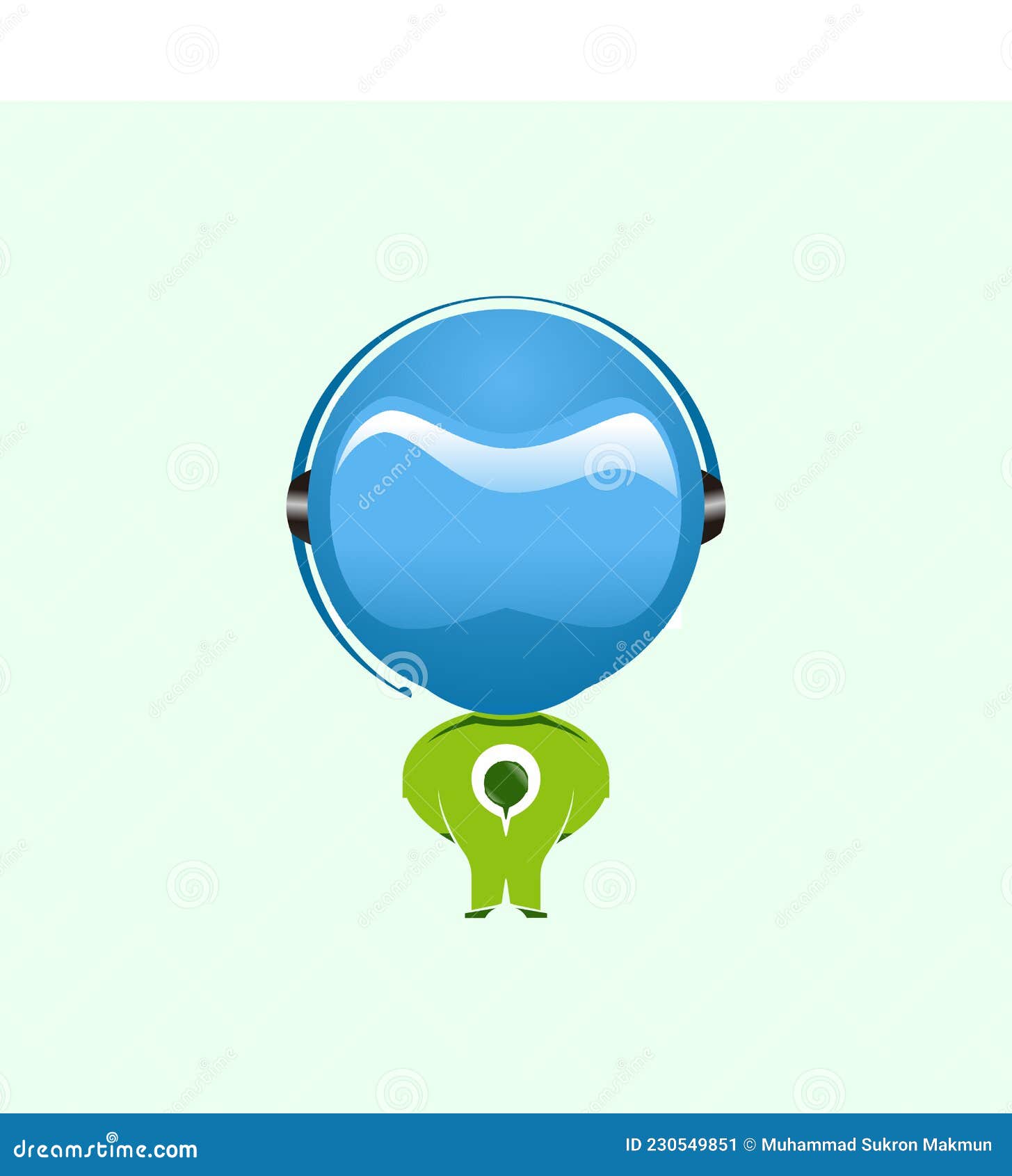 Customer Service Robots Logo Icon Cartoon Stock Vector - Illustration ...