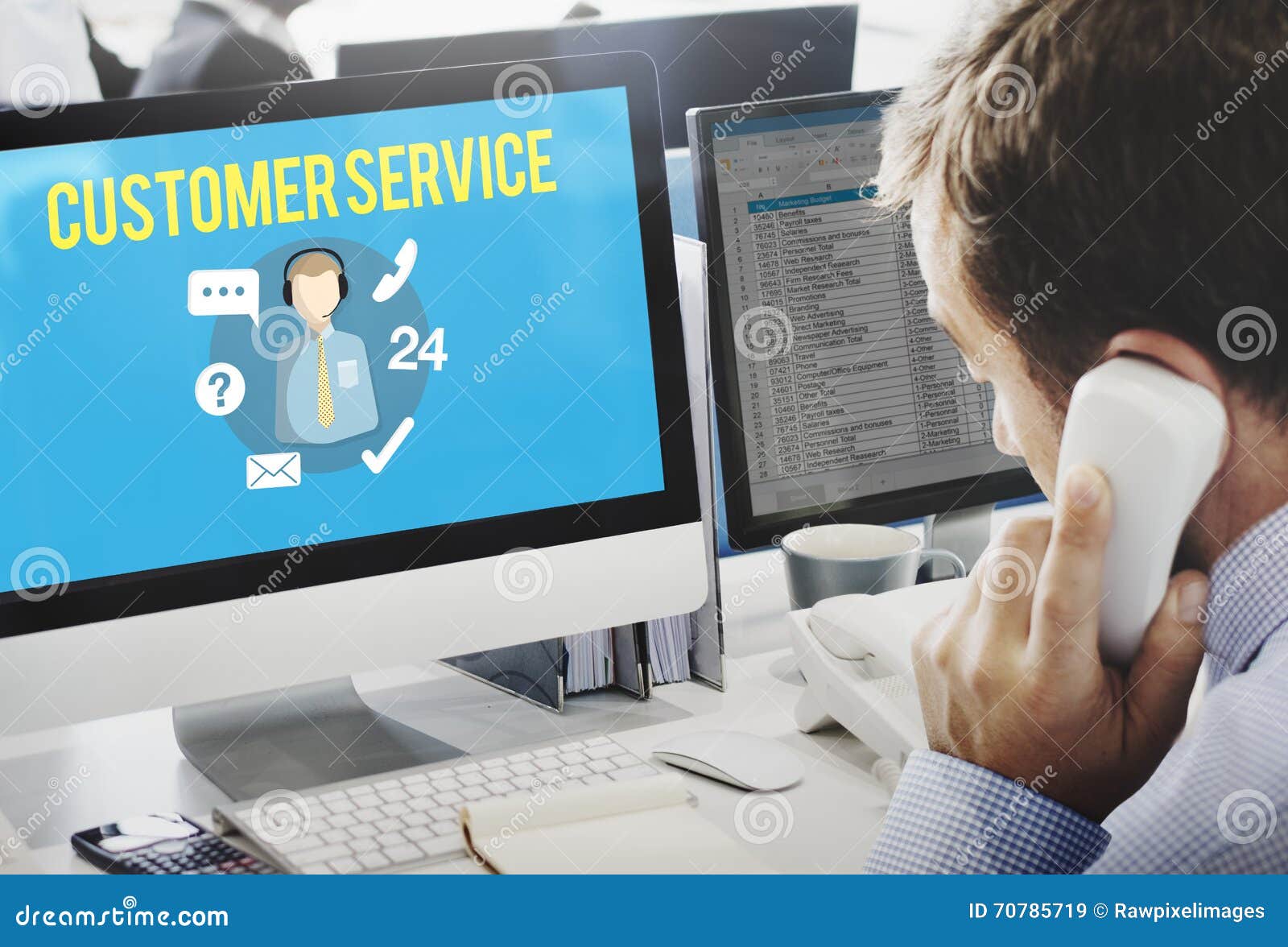 Customer Service Satisfaction Assistance Support Concept Stock Image ...