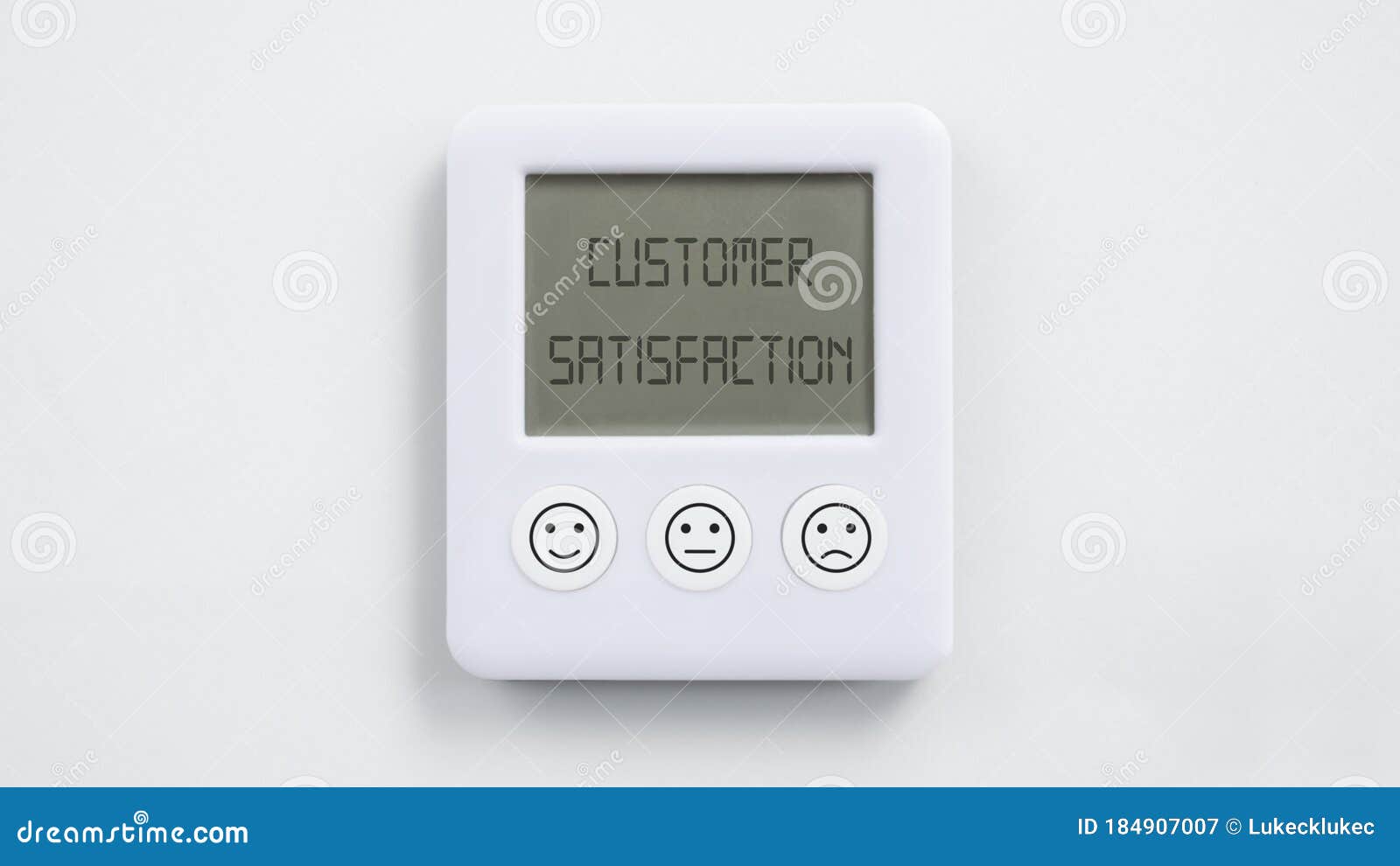 Customer Service Satisfaction Concept with Digital Clock Stock Image ...