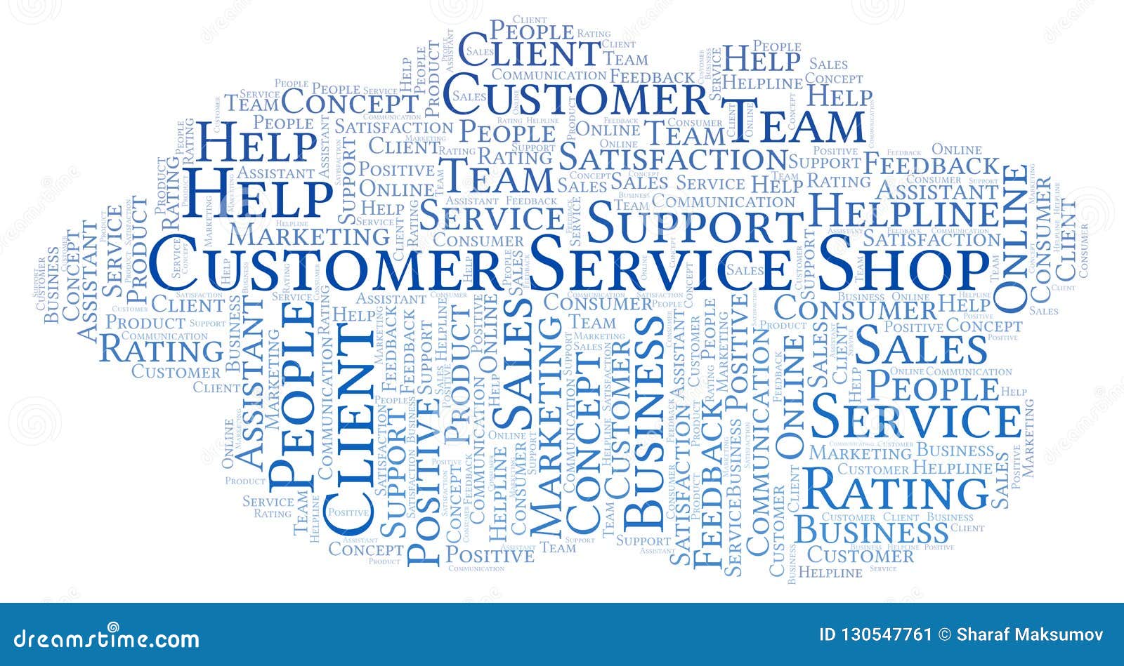 Customer Service Shop Word Cloud. Stock Illustration - Illustration of ...