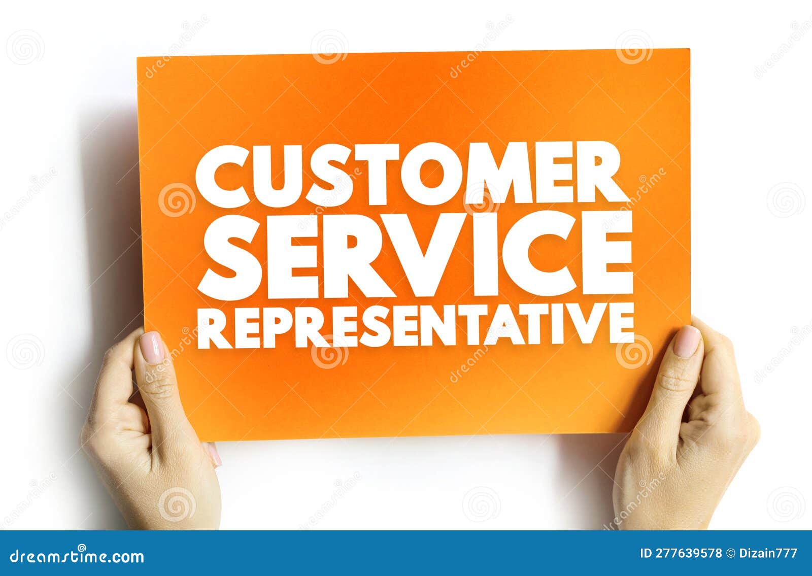 Customer Service Skills Text Quote on Card, Concept Background Stock ...
