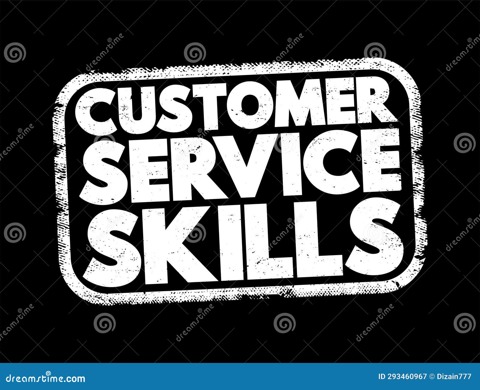 Customer Service Skills Text Stamp, Concept Background Stock Image ...