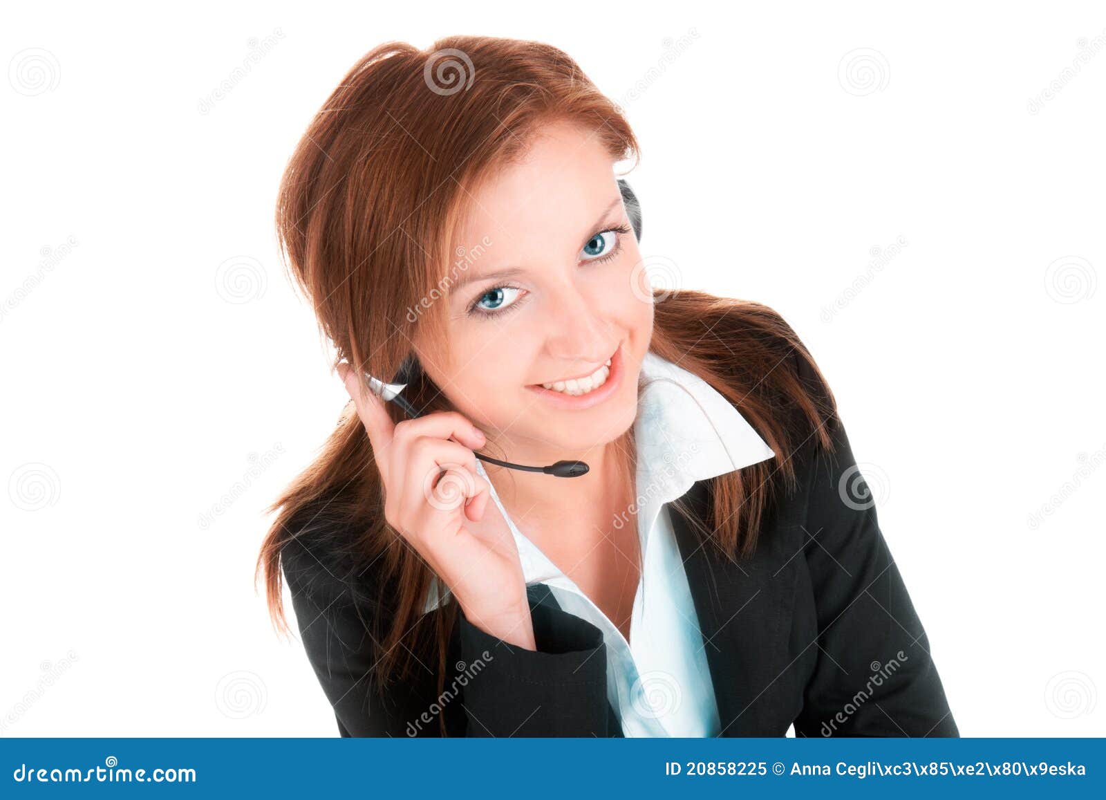 Customer Service -smile stock image. Image of center - 20858225