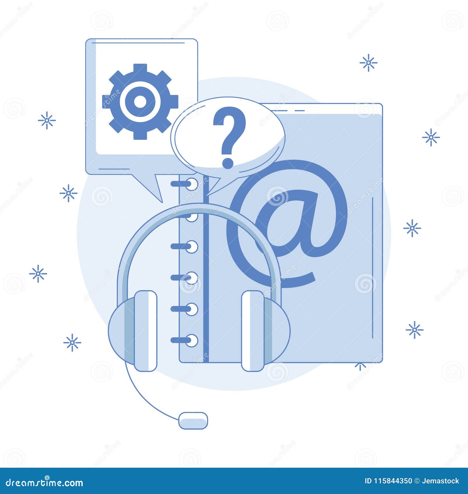 Customer service concept stock vector. Illustration of management ...